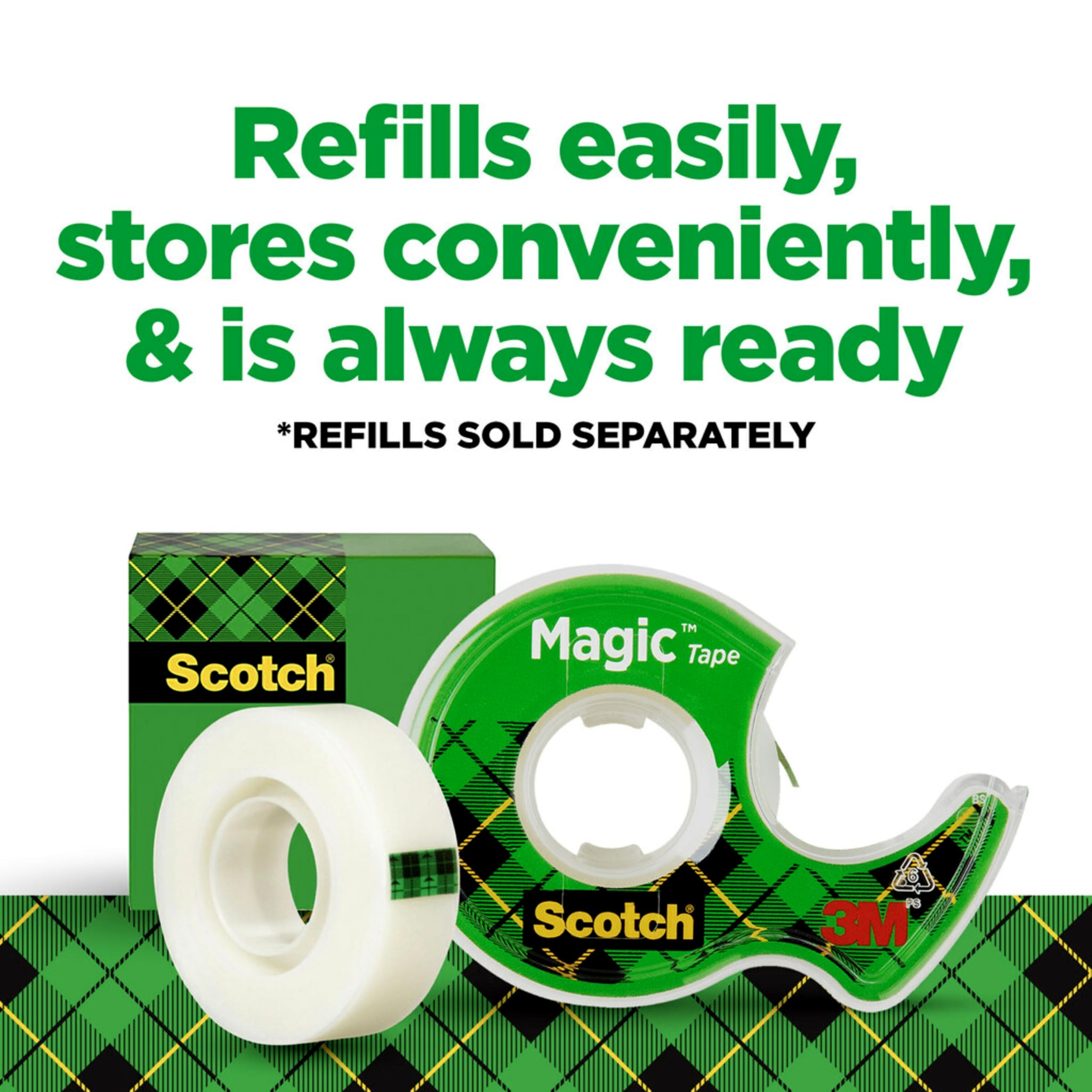 Scotch Magic Tape, 6 Rolls, Numerous Applications, Invisible, Engineered for Repairing, 3/4 x 650 Inches, Boxed (6122)