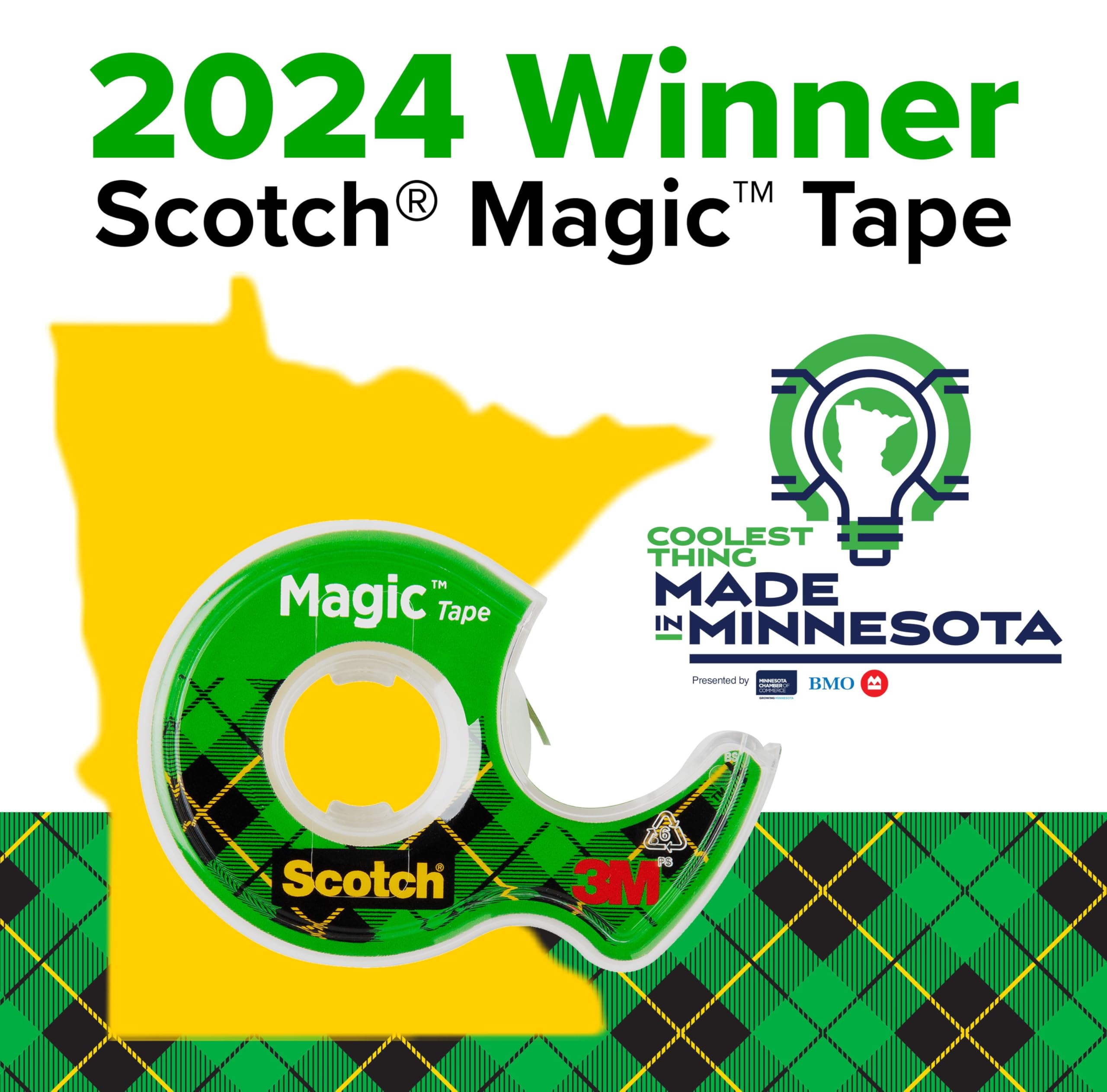 Scotch Magic Tape, 6 Rolls, Numerous Applications, Invisible, Engineered for Repairing, 3/4 x 650 Inches, Boxed (6122)
