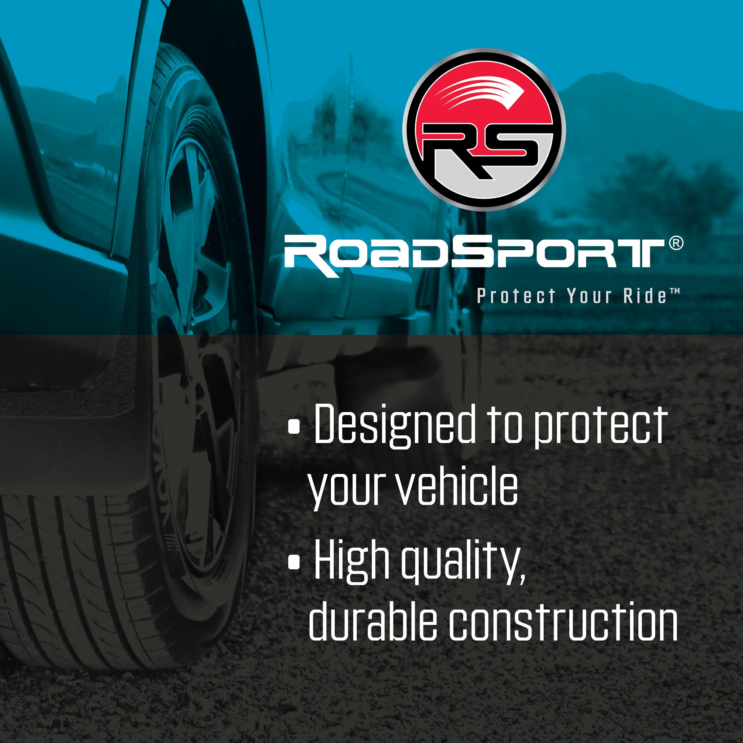 RoadSport 4320 'C' Series Universal Fit Premiere Splash Guard (Black with 4 x 4; 18" Height x 10-3/8" Wide)