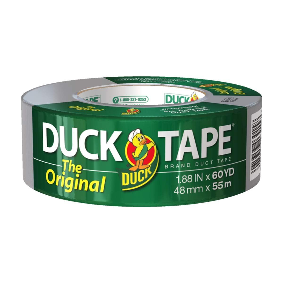 The Original Duck Brand 394475 Duct Tape, 1-Pack 1.88 Inch x 60 Yard Silver