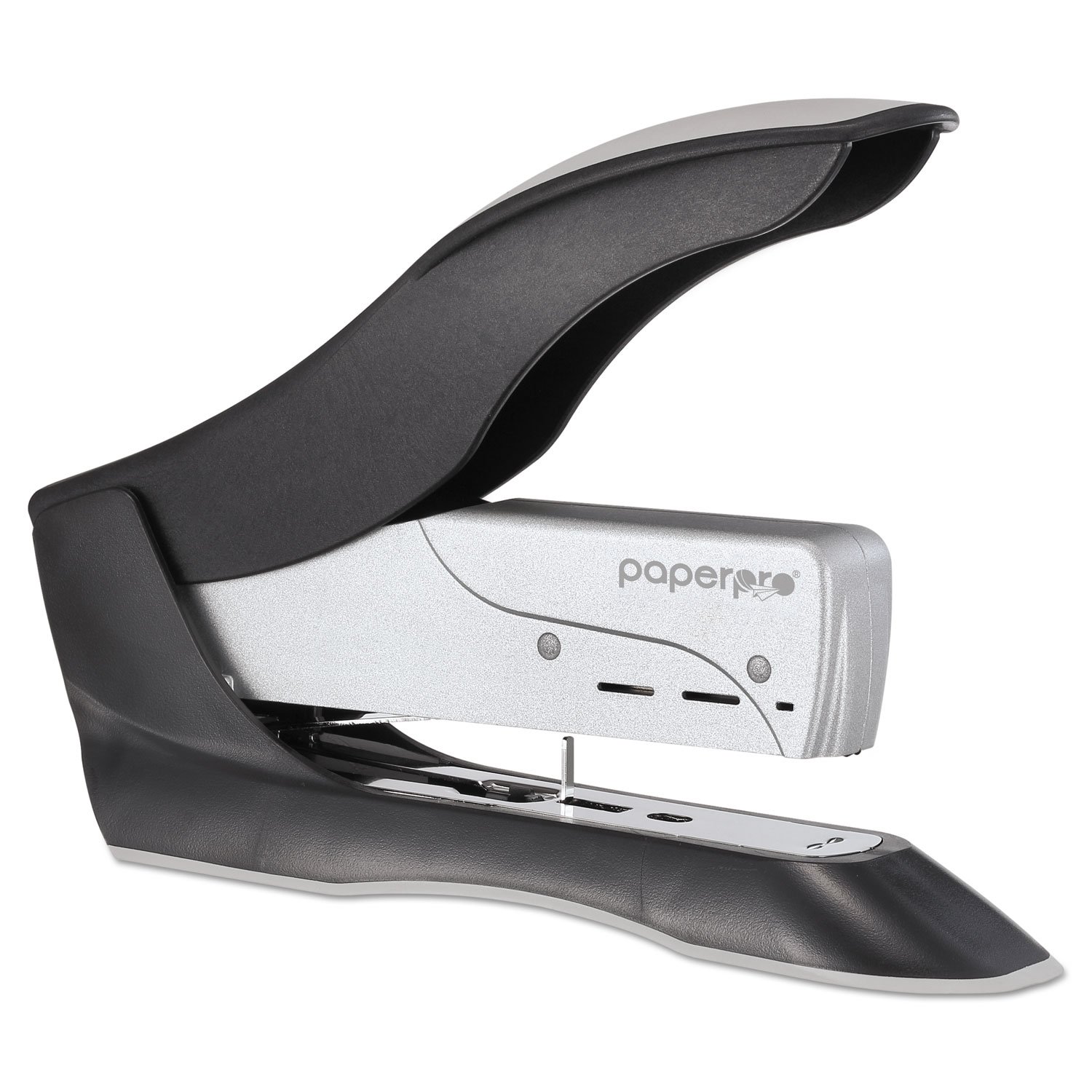 Bostitch inHANCE+100 Heavy Duty Stapler - Two Fingers, No Effort, Spring Powered Stapler - 100 Sheets, Gray (1300)
