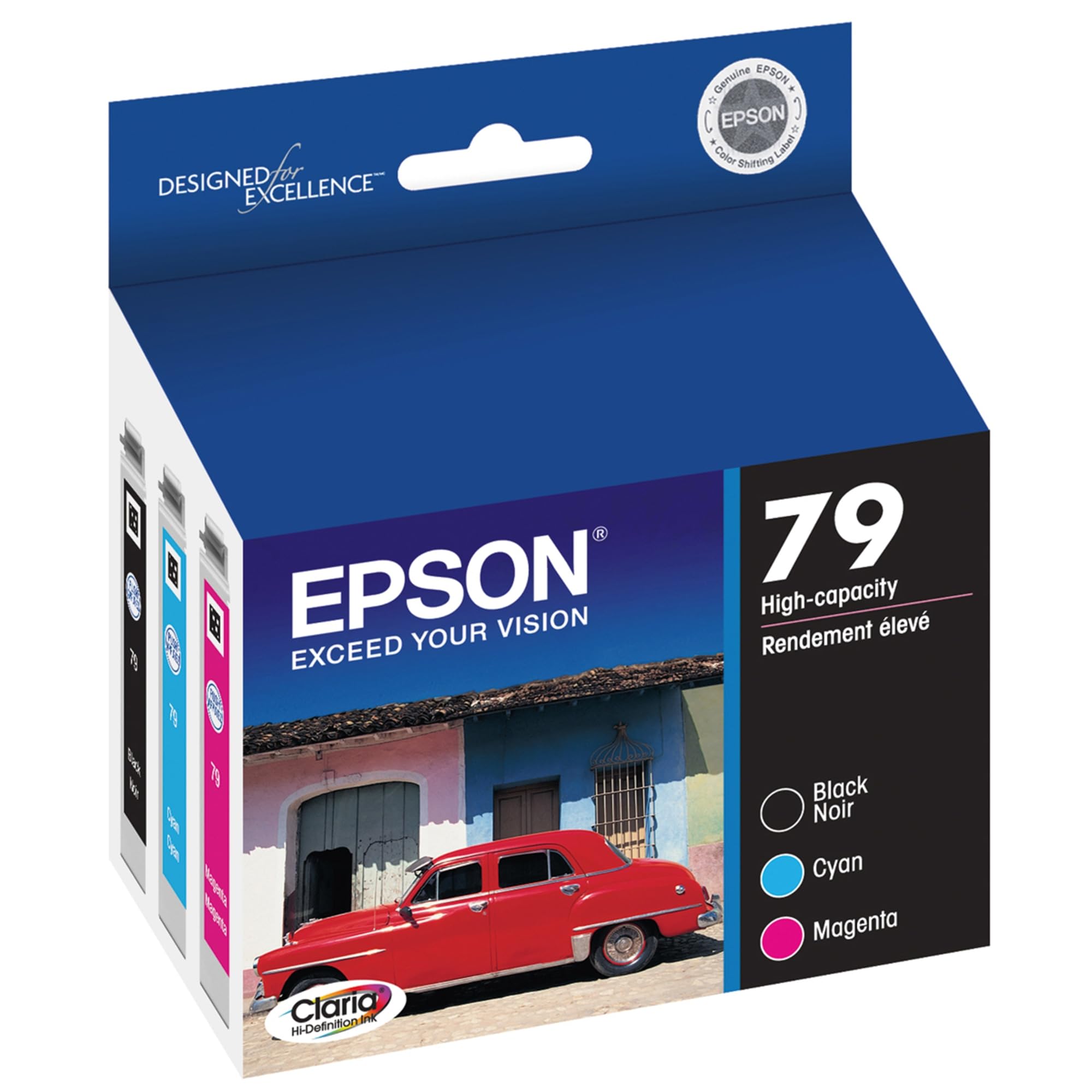 Epson T079920-S Claria High Cap Color Multipack for Stylus Photo R1400 -Ink