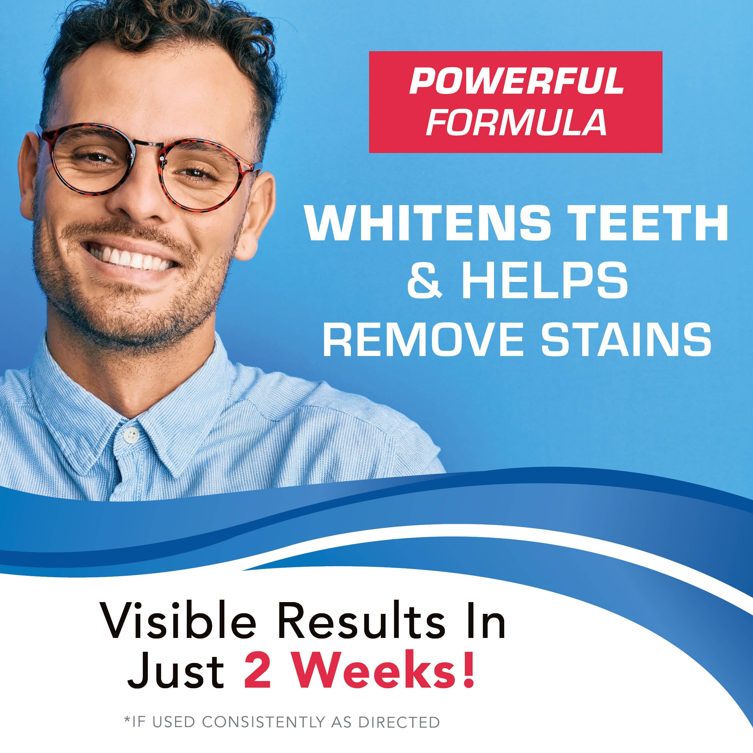 Plus White Xtra Whitening Toothpaste - Removes Tough Stains from Coffee, Smoking, Wine & More - Anti-Cavity, Plaque & Tartar Control (Cool Mint Gel, 3.5 oz)