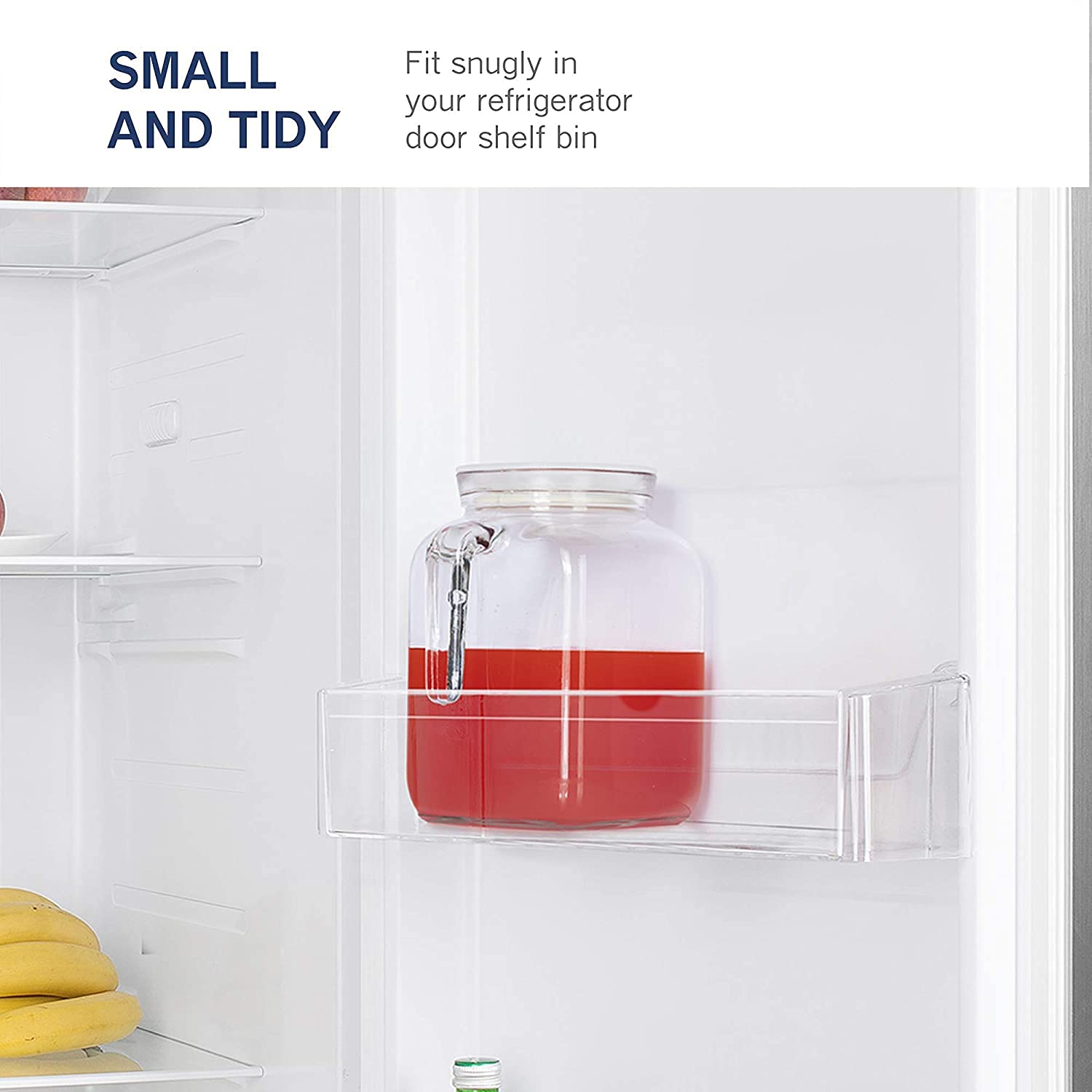 Bormioli Rocco Frigoverre Jug with Hermetic Lid, 68 oz, 2 Liter, DD- By Size