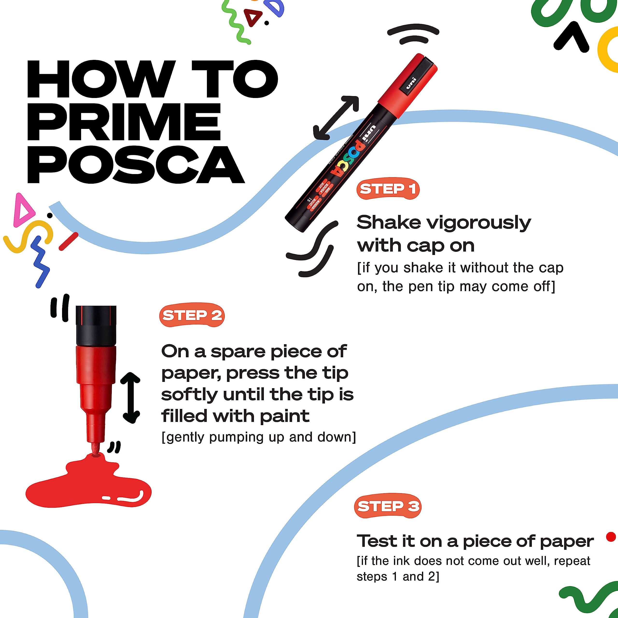 posca Acrylic Paint Marker, Fine, Black