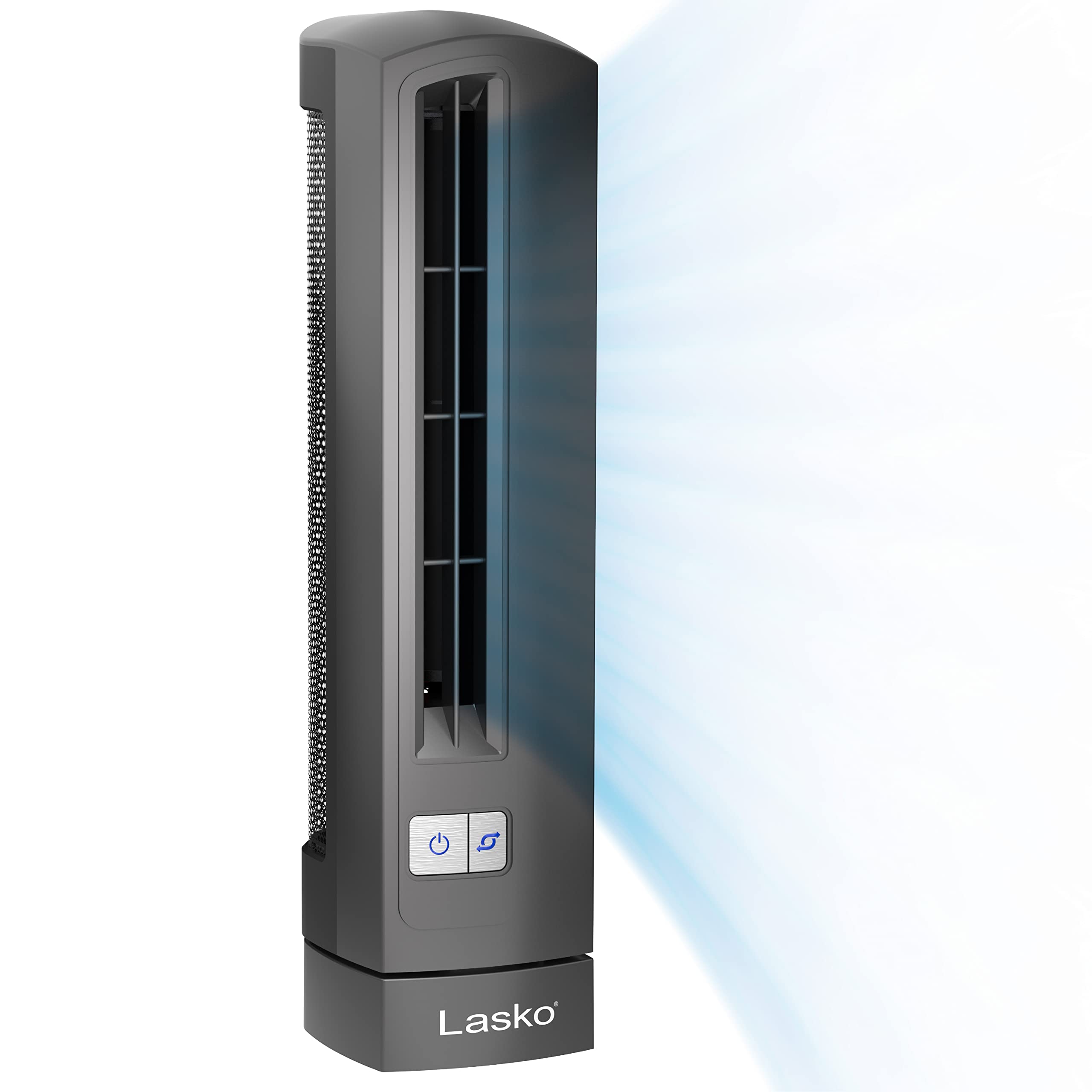 Lasko 4000L 4000 Air Stik Ultra-Slim Oscillating Table Fan for Indoor, Bedroom, Home Office and More, Gray, 14 inches