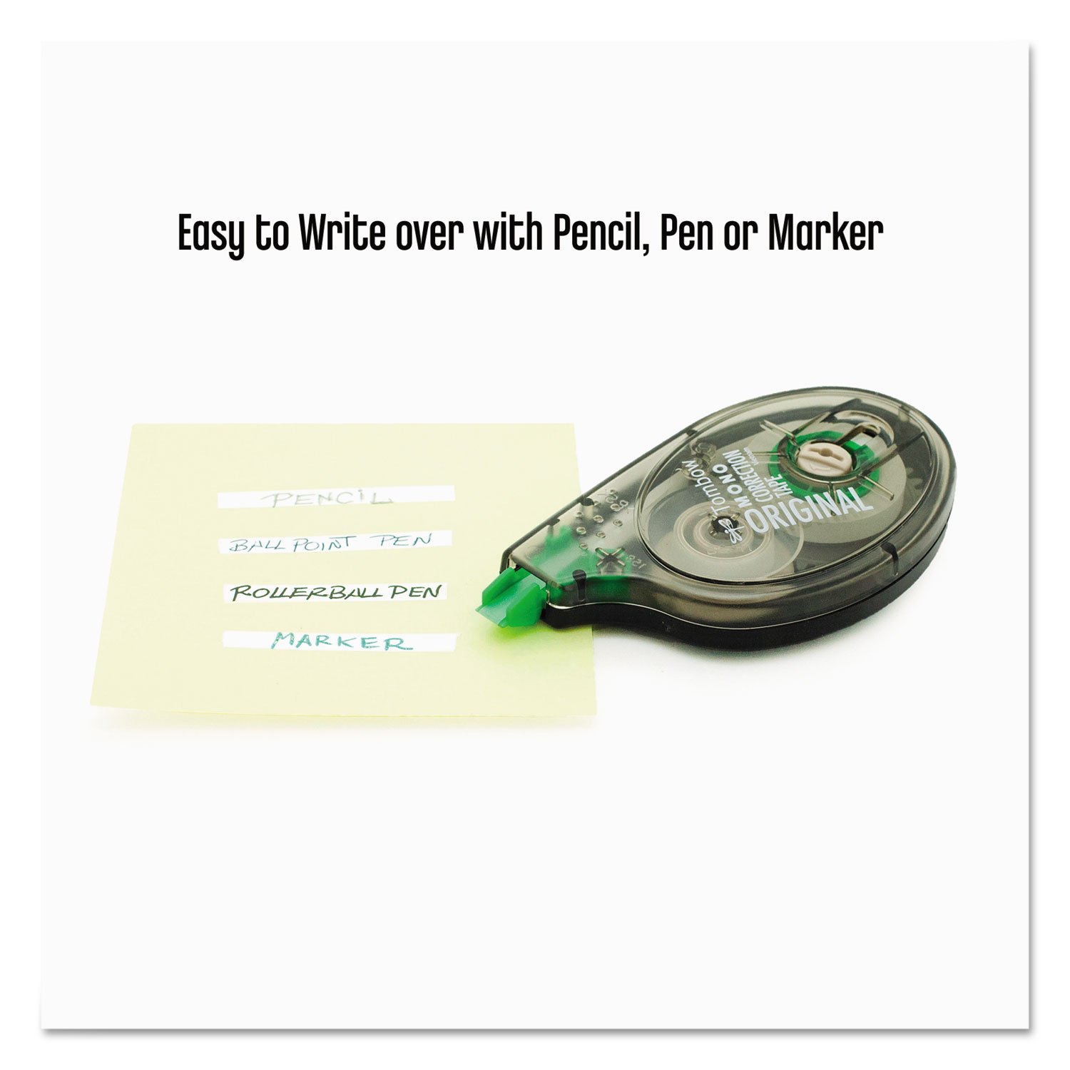 Tombow 68720 MONO Original Correction Tape, 10-Pack. Easy To Use Applicator for Instant Corrections, White, 10 Count (Pack of 1)