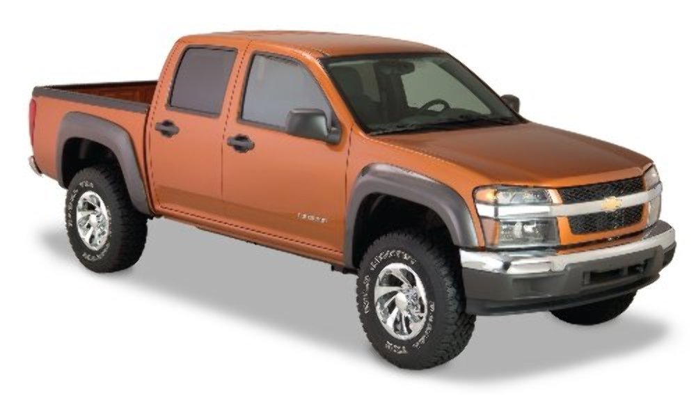 Bushwacker Extend-A-Fender Extended Rear Fender Flares | 2-Piece Set, Black, Smooth Finish | 41028-02 | Fits 2004-2012 Chevrolet/GMC Colorado/Canyon