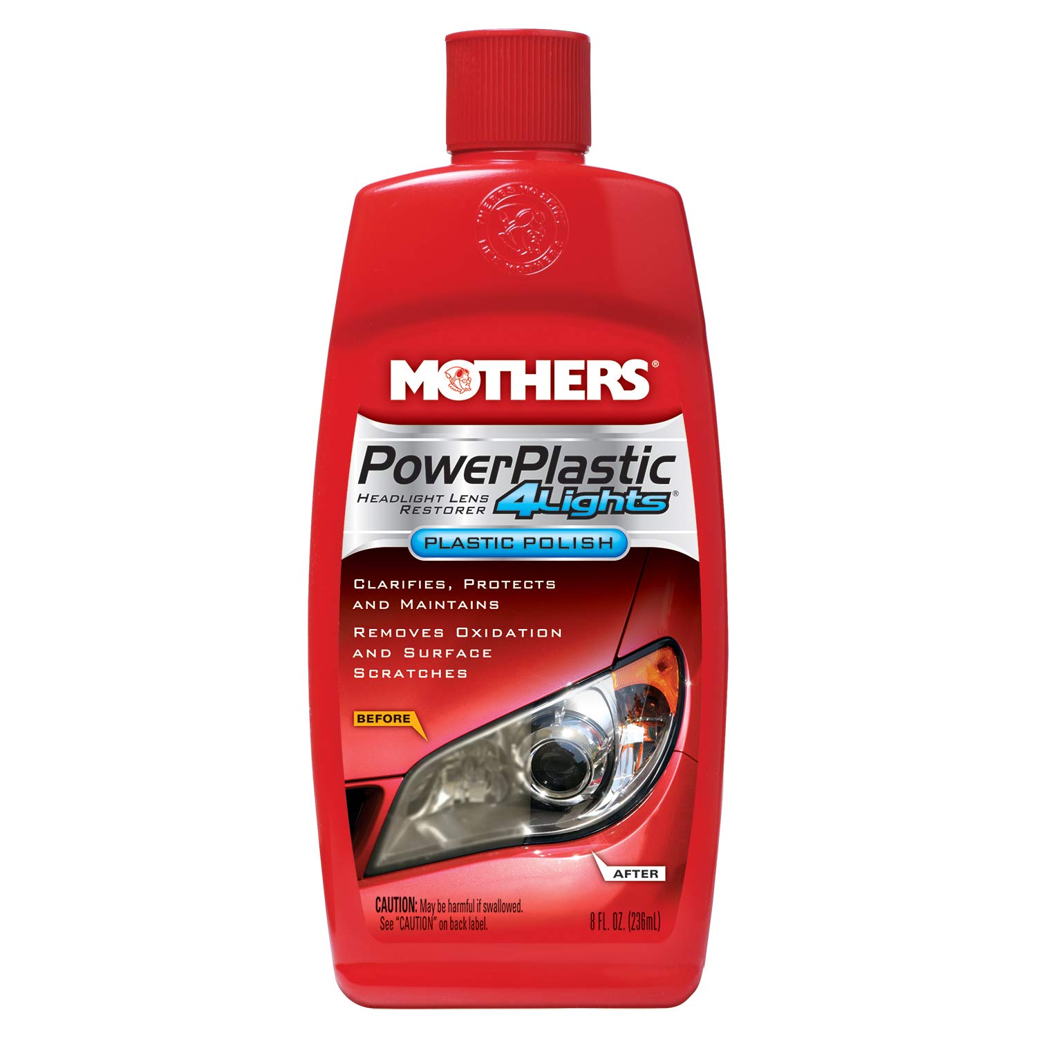Mothers 08808-6 PowerPlastic 4Lights - 8 oz, (Pack of 6)