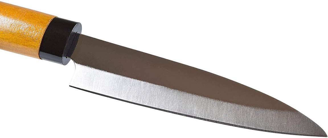 Happy Sales HSST-100, Japanese paring knife with sheath, Natural