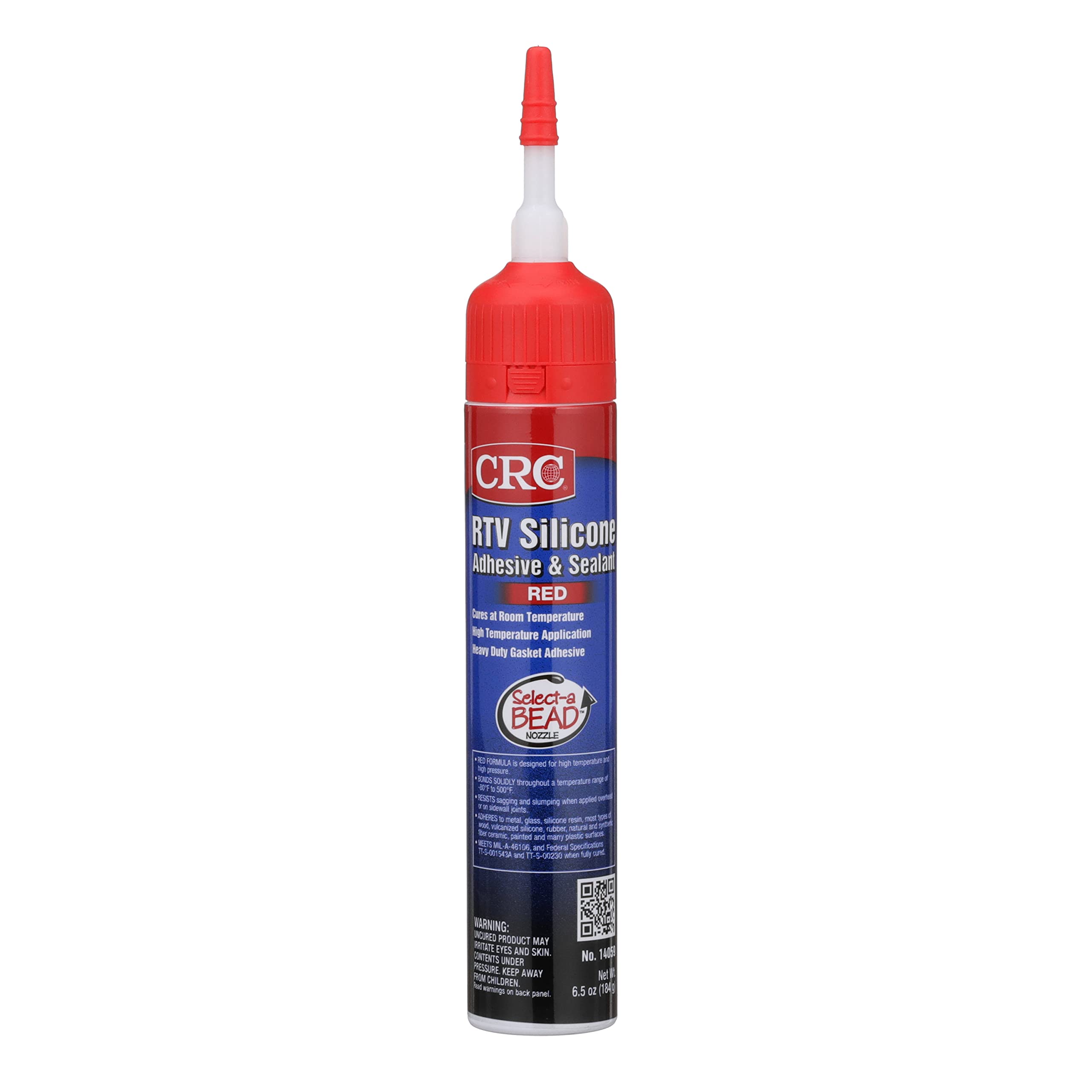 CRC RTV Silicone Sealant 14059 â 6.5 Wt Oz., Red, General Purpose High Temperature Gasket Sealant