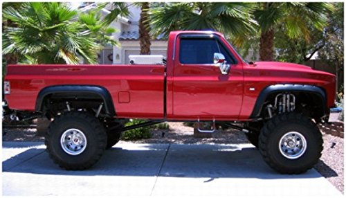 Bushwacker 40003-11 Chevrolet/GMC Cut-Out Fender Flare - Front Pair ,Black