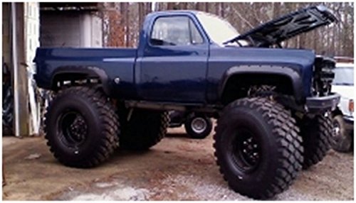 Bushwacker 40003-11 Chevrolet/GMC Cut-Out Fender Flare - Front Pair ,Black