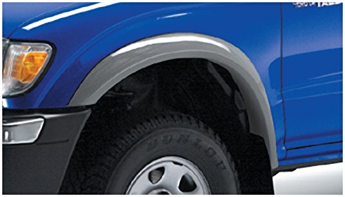 Bushwacker Extend-A-Fender Extended Front & Rear Fender Flares | 4-Piece Set, Black, Smooth Finish | 31911-11 | Fits 1995-2004 Toyota Tacoma 4WD w/ 6.2' Bed