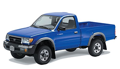 Bushwacker Extend-A-Fender Extended Front & Rear Fender Flares | 4-Piece Set, Black, Smooth Finish | 31911-11 | Fits 1995-2004 Toyota Tacoma 4WD w/ 6.2' Bed
