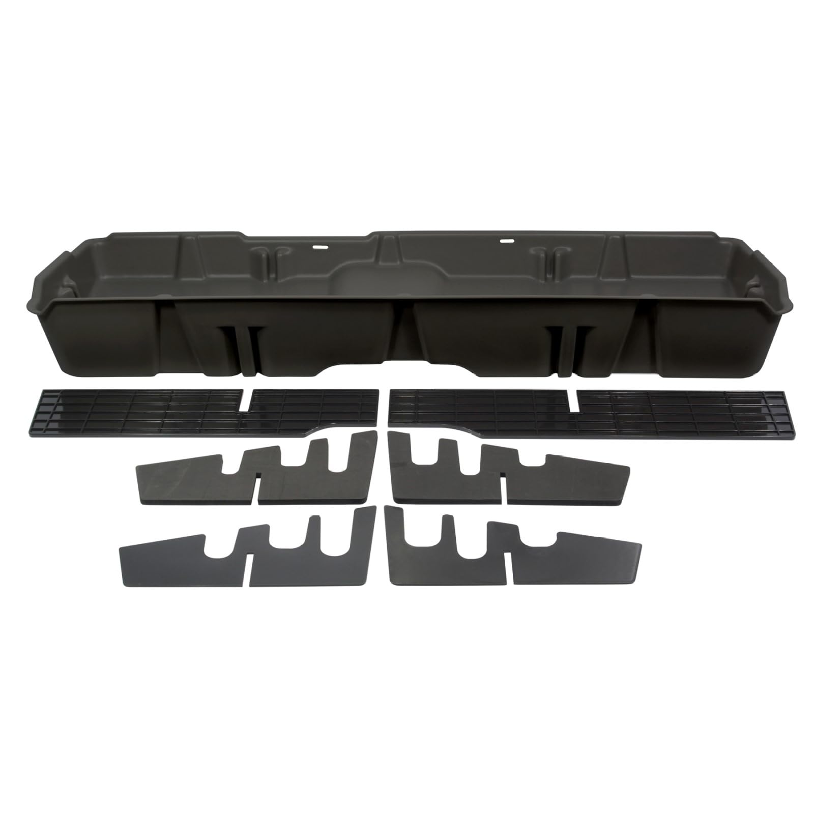 DU-HA Under Seat Storage Fits 07-13 Chevrolet/GMC Silverado/Sierra Light Duty & 07-14 Heavy Duty Crew Cab, Dk Gray, Part #10042