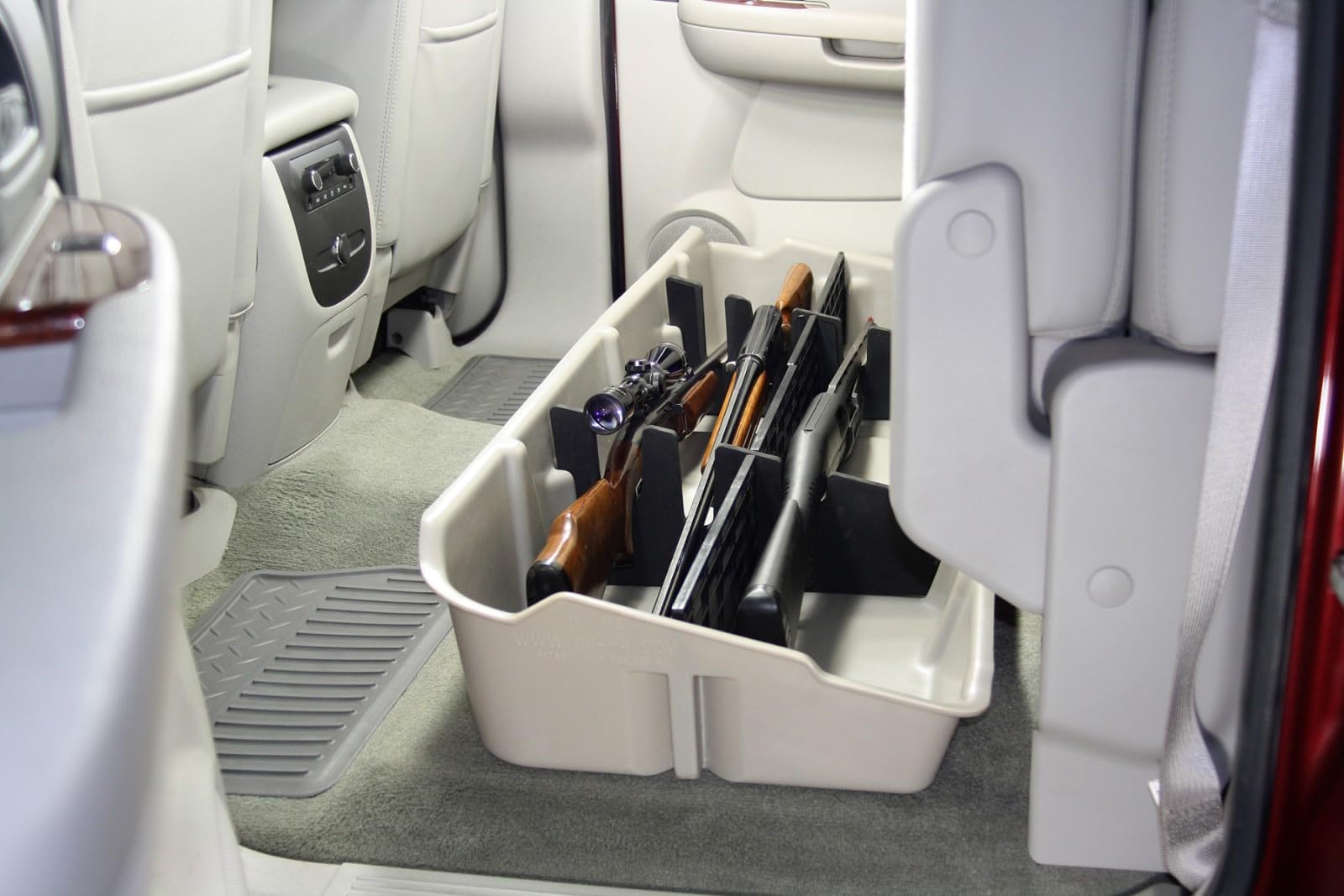 DU-HA Under Seat Storage Fits 07-13 Chevrolet/GMC Silverado/Sierra Light Duty & 07-14 Heavy Duty Crew Cab, Dk Gray, Part #10042