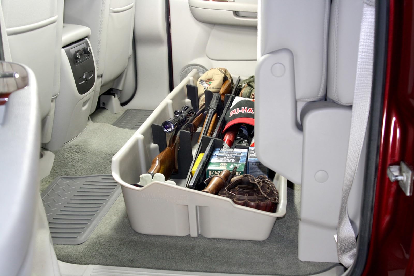 DU-HA Under Seat Storage Fits 07-13 Chevrolet/GMC Silverado/Sierra Light Duty & 07-14 Heavy Duty Crew Cab, Dk Gray, Part #10042