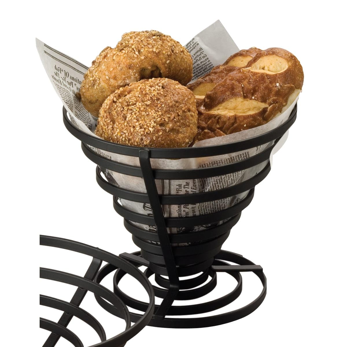 American Metalcraft FCD2 Baskets, 7" Length x 7" Width, Black