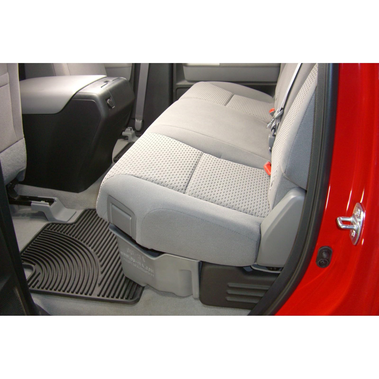 DU-HA Under Seat Storage Fits 07-21 Toyota Tundra Double Cab without Subwoofer, Black, Part #60051