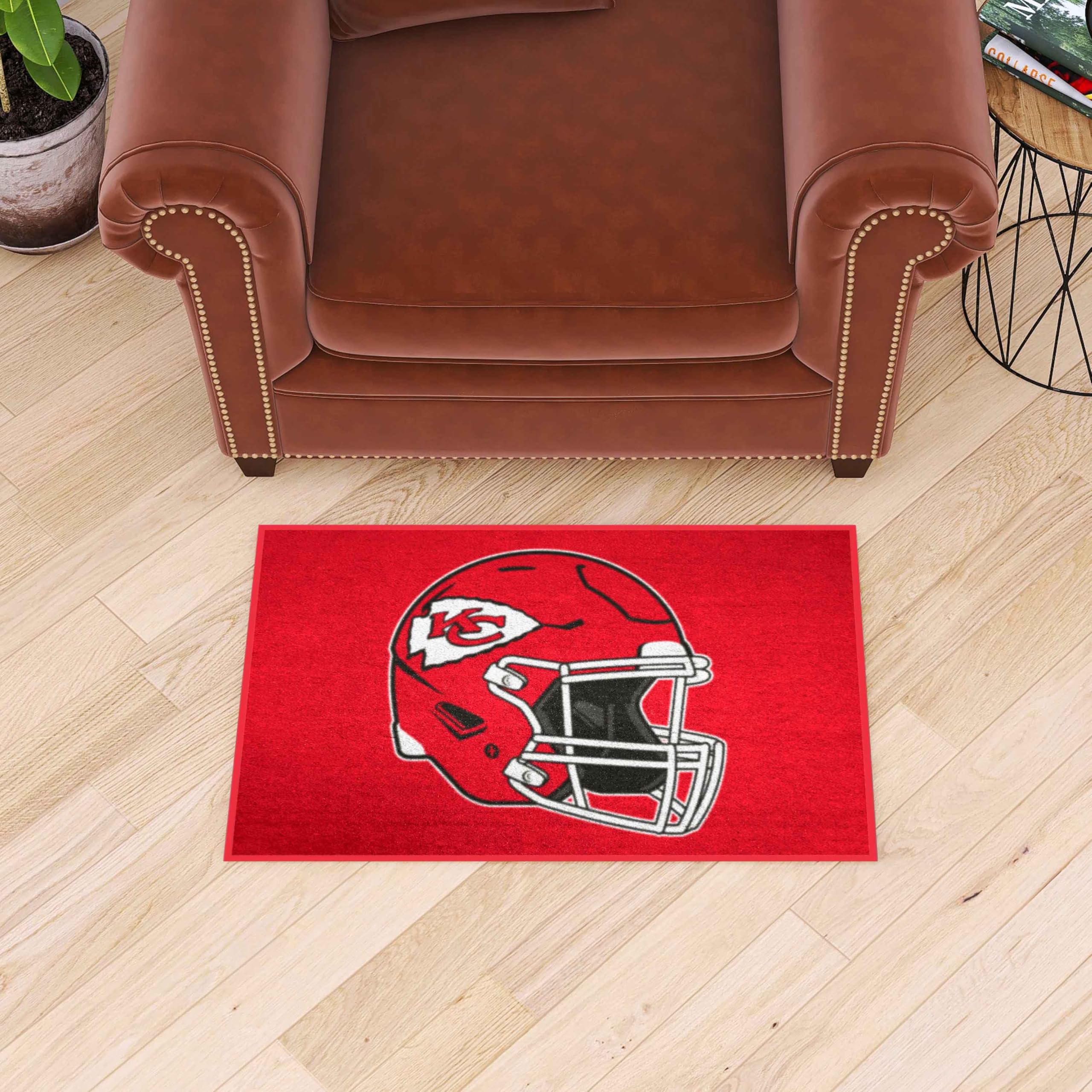 FANMATS - 5786 NFL Kansas City Chiefs Nylon Face Starter Rug 19"x30"