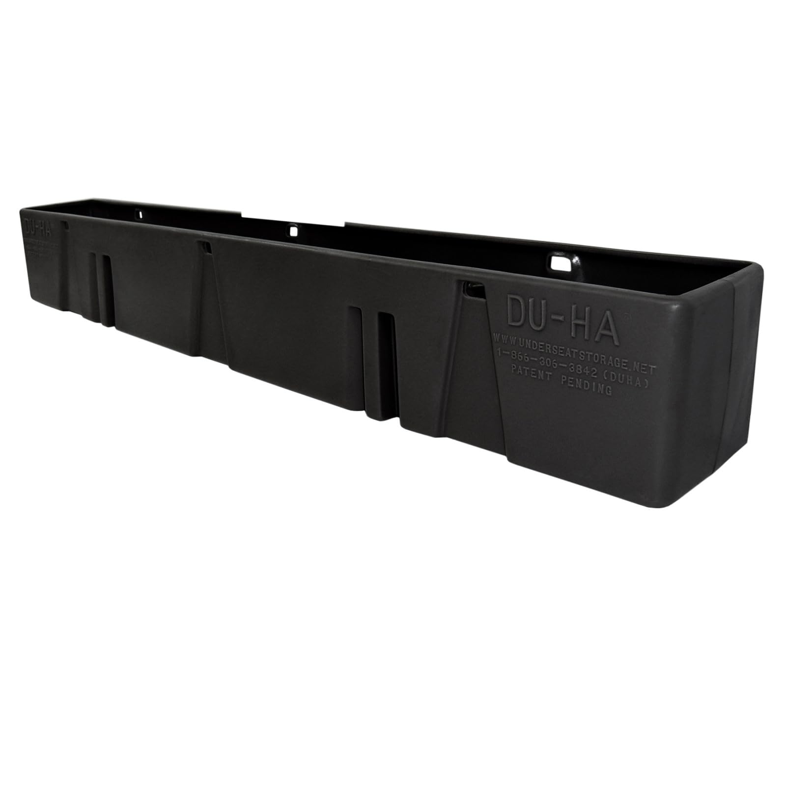 DU-HA Behind-the-Seat Storage Fits 08-16 F-250 thru F-550 Super Duty Crew Cab & Regular Cab, Black, Part #20054
