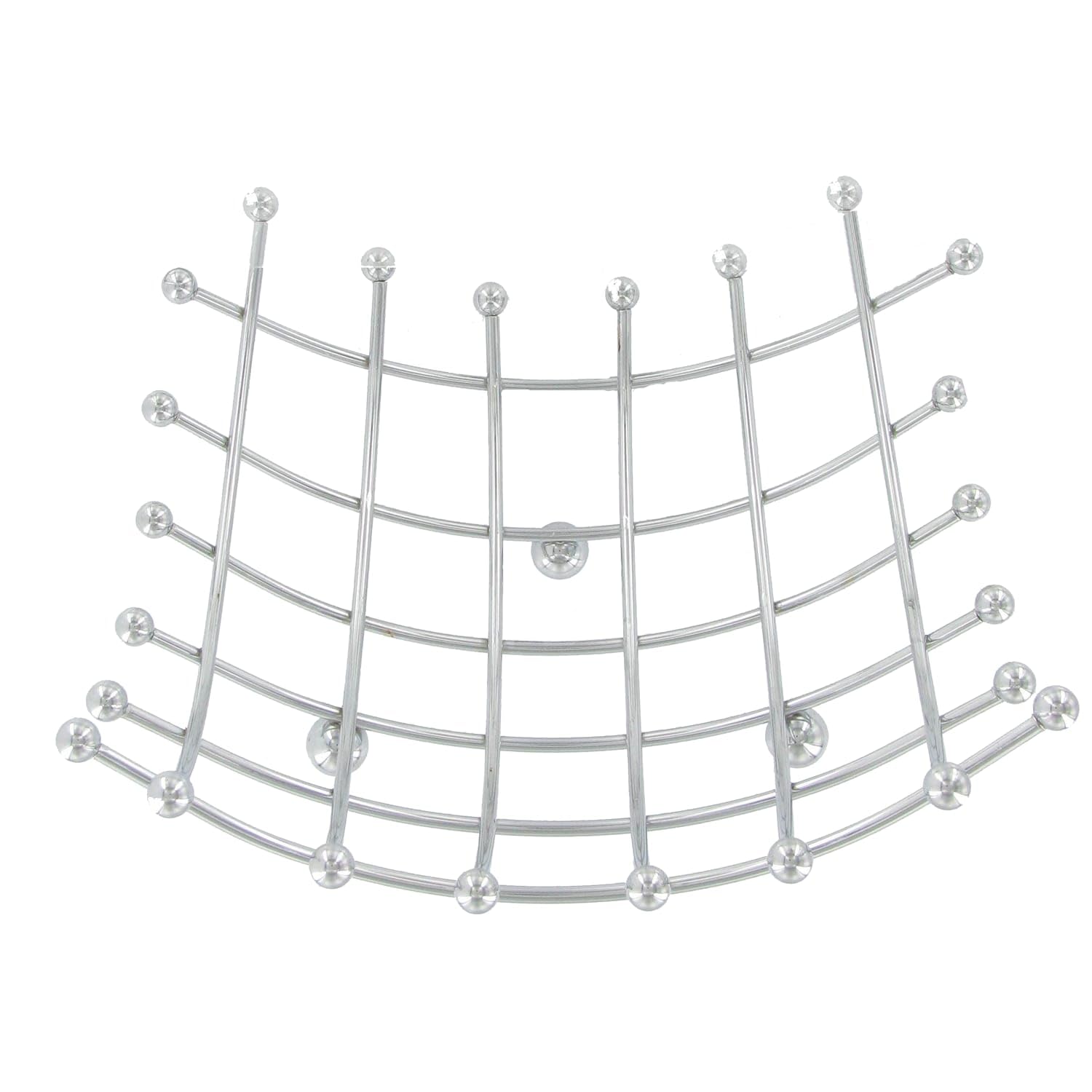 American Metalcraft BAS1 8" Chrome Square Space/Time Continuum Basket
