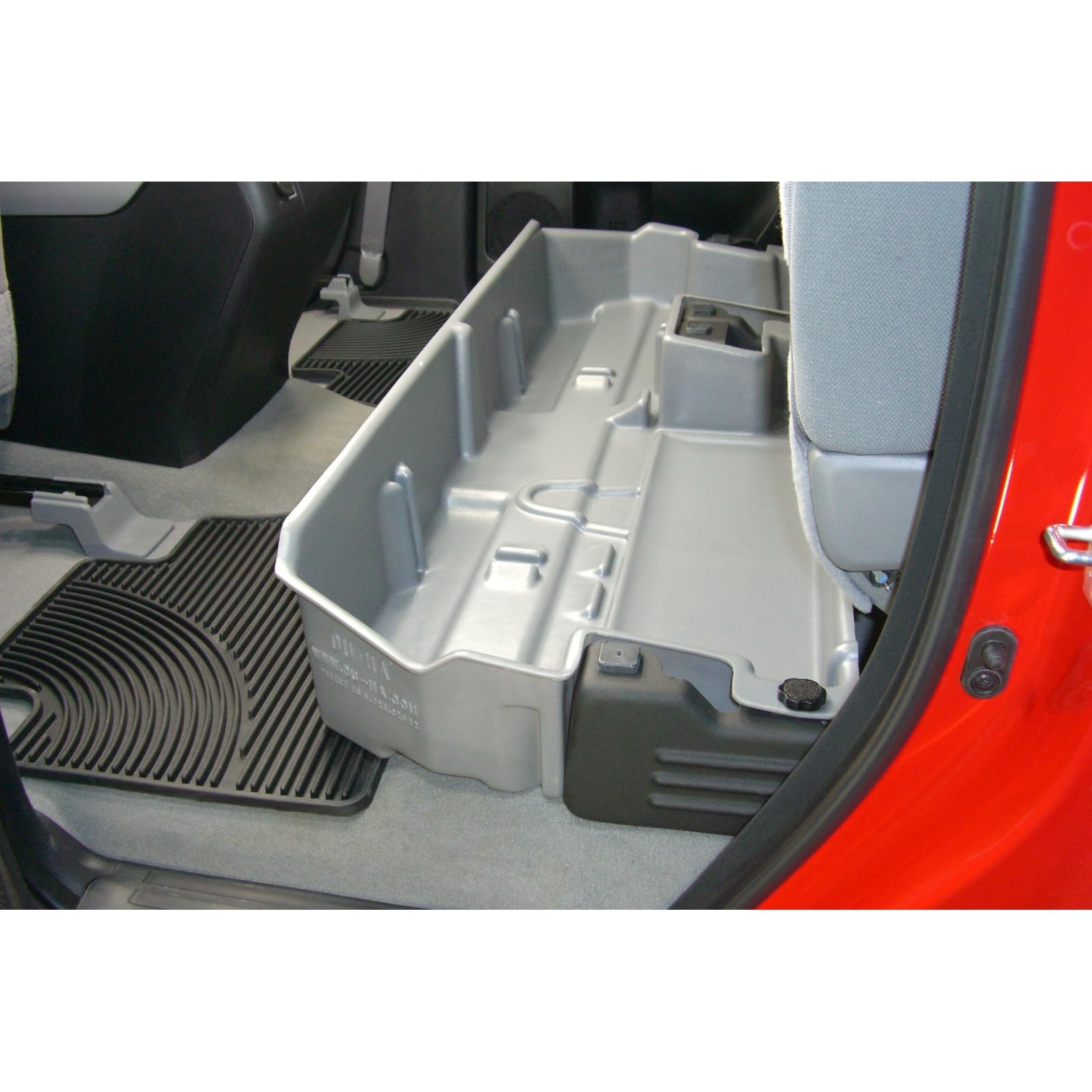 DU-HA Under Seat Storage Fits 07-21 Toyota Tundra Double Cab without Subwoofer, Dk Grey, Part #60052