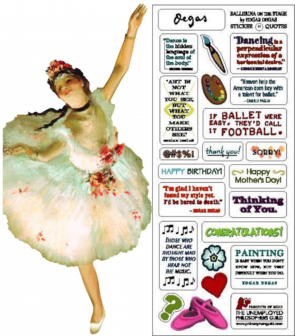 Quotable Notables Card: Degas' Ballerina