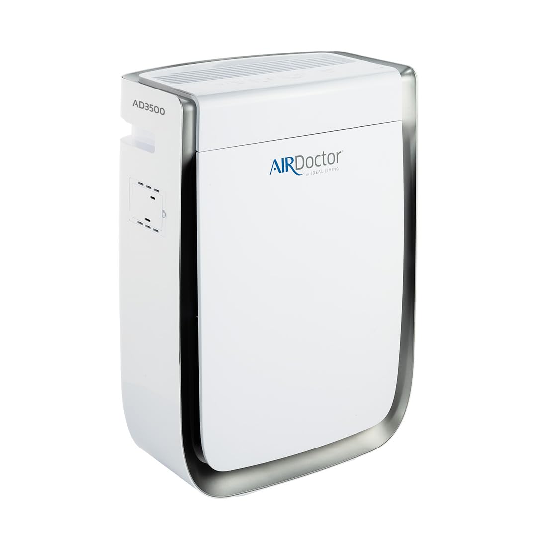 AIRDOCTOR AD3000 4-in-1 Air Purifier for Home and Large Rooms with UltraHEPA, Carbon & VOC Filters - Air Quality Sensor Automatically Adjusts Filtration! Removes Particles 100x Smaller Than HEPA Standard