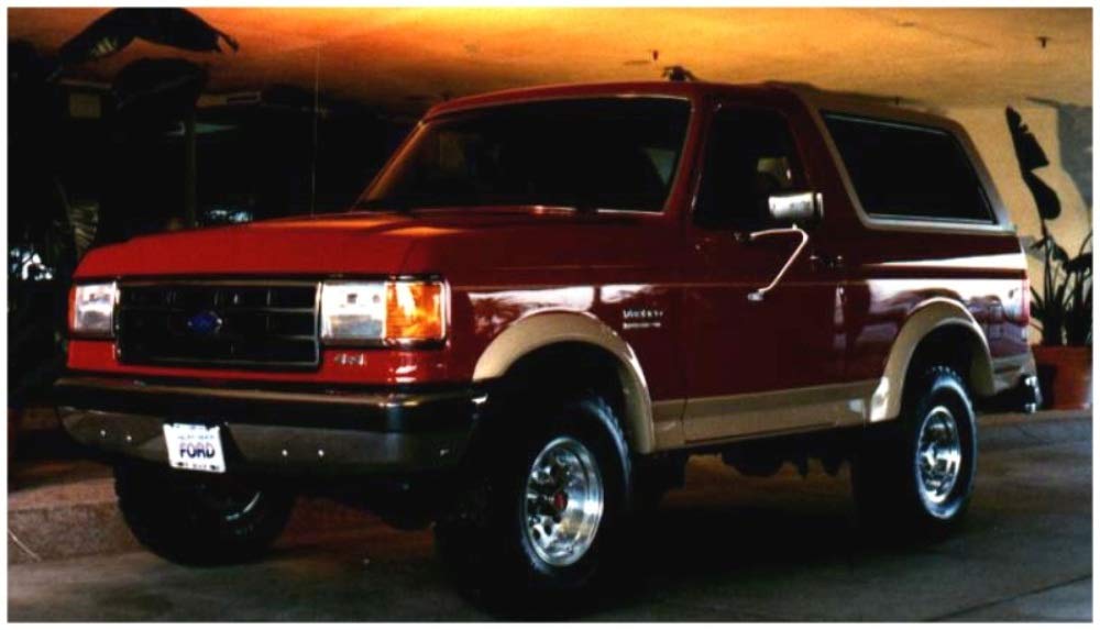 Bushwacker Extend-A-Fender Extended Rear Fender Flares | 2-Piece Set, Black, Smooth Finish | 20016-01 | Fits 1987-1991 Ford Bronco, F-150, F-250/350 Super Duty