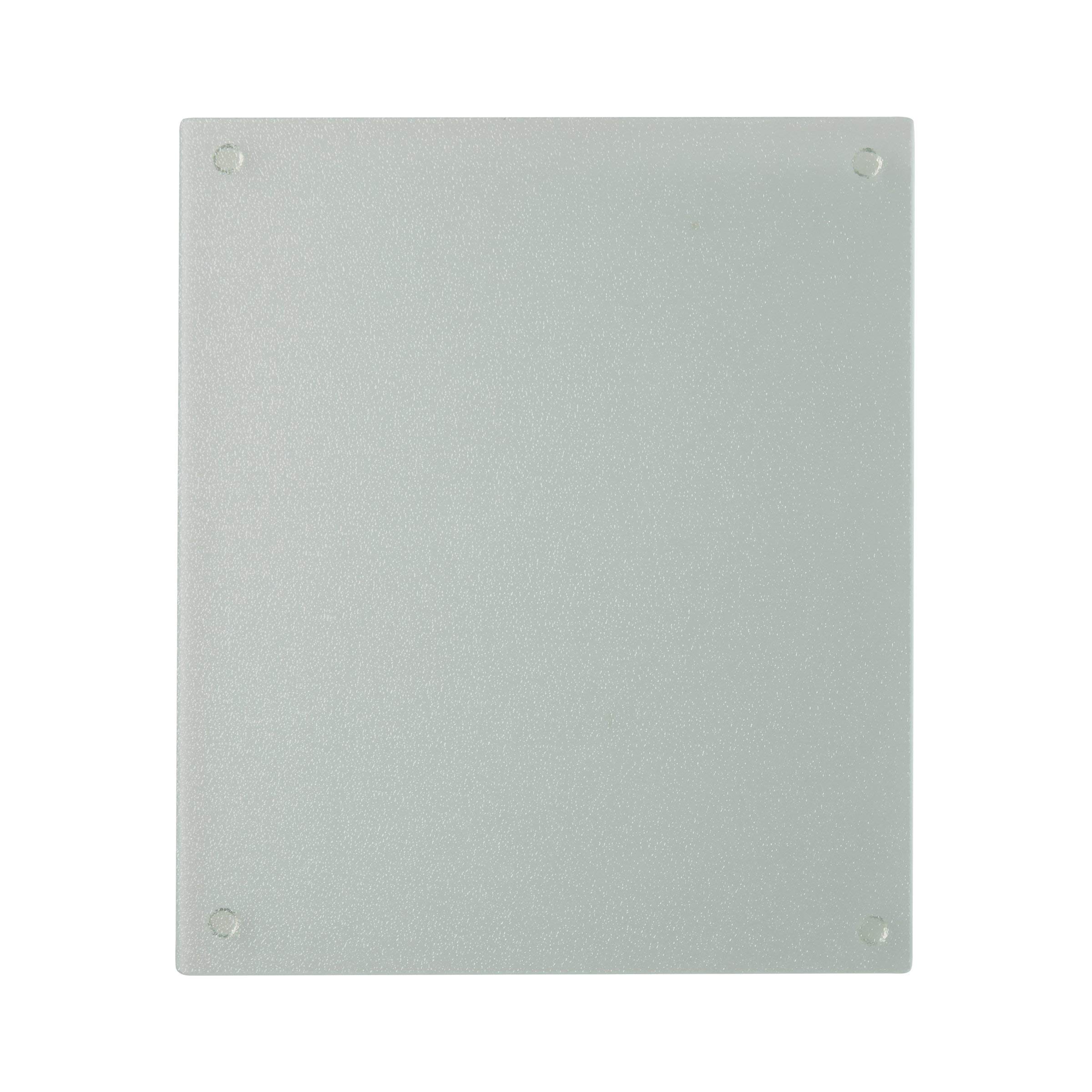Farberware Large Glass Utility Cutting Board, Dishwasher-Safe Tempered Glass Kitchen Board with Non-Slip Feet, Scratch Resistant, Heat Resistant, Shatter Resistant, 12-Inch-by-14-Inch, Clear