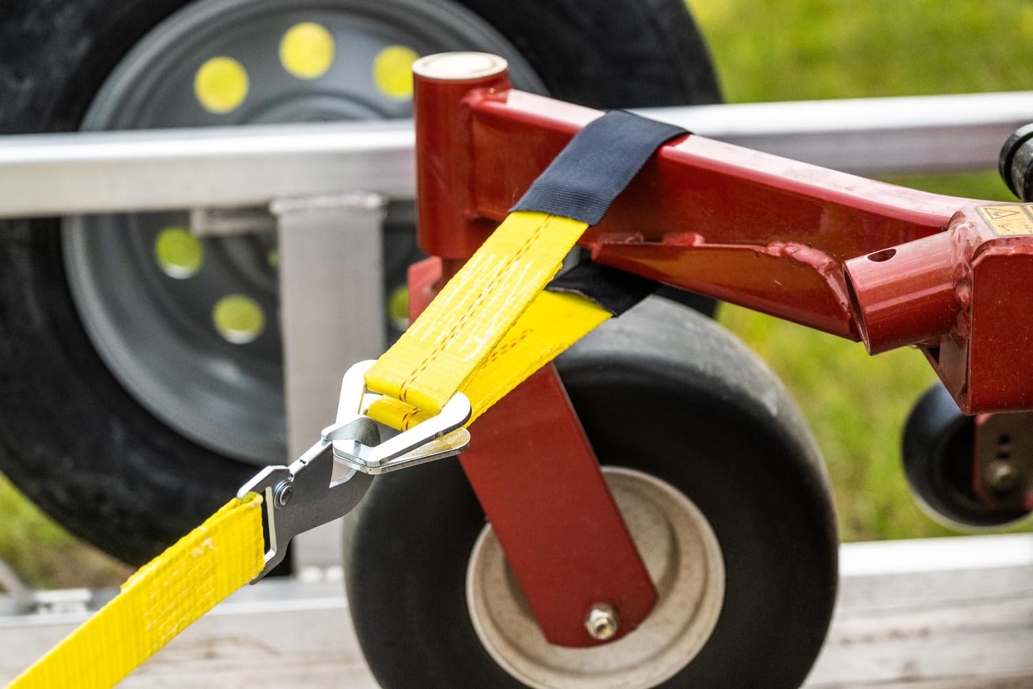 Keeper – 2” x 24” Premium Axle Tie Down Strap with D Rings - 3,333 lbs. Working Load Limit and 10,000 lbs. Break Strength
