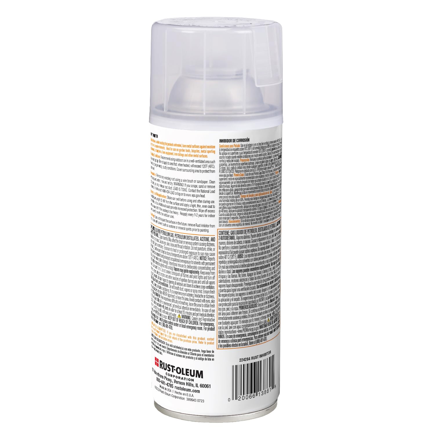 Rust-Oleum 224284 Stops Rust Inhibitor 10.25-Ounce Spray, 10.25 Ounce (Pack of 1), Clear