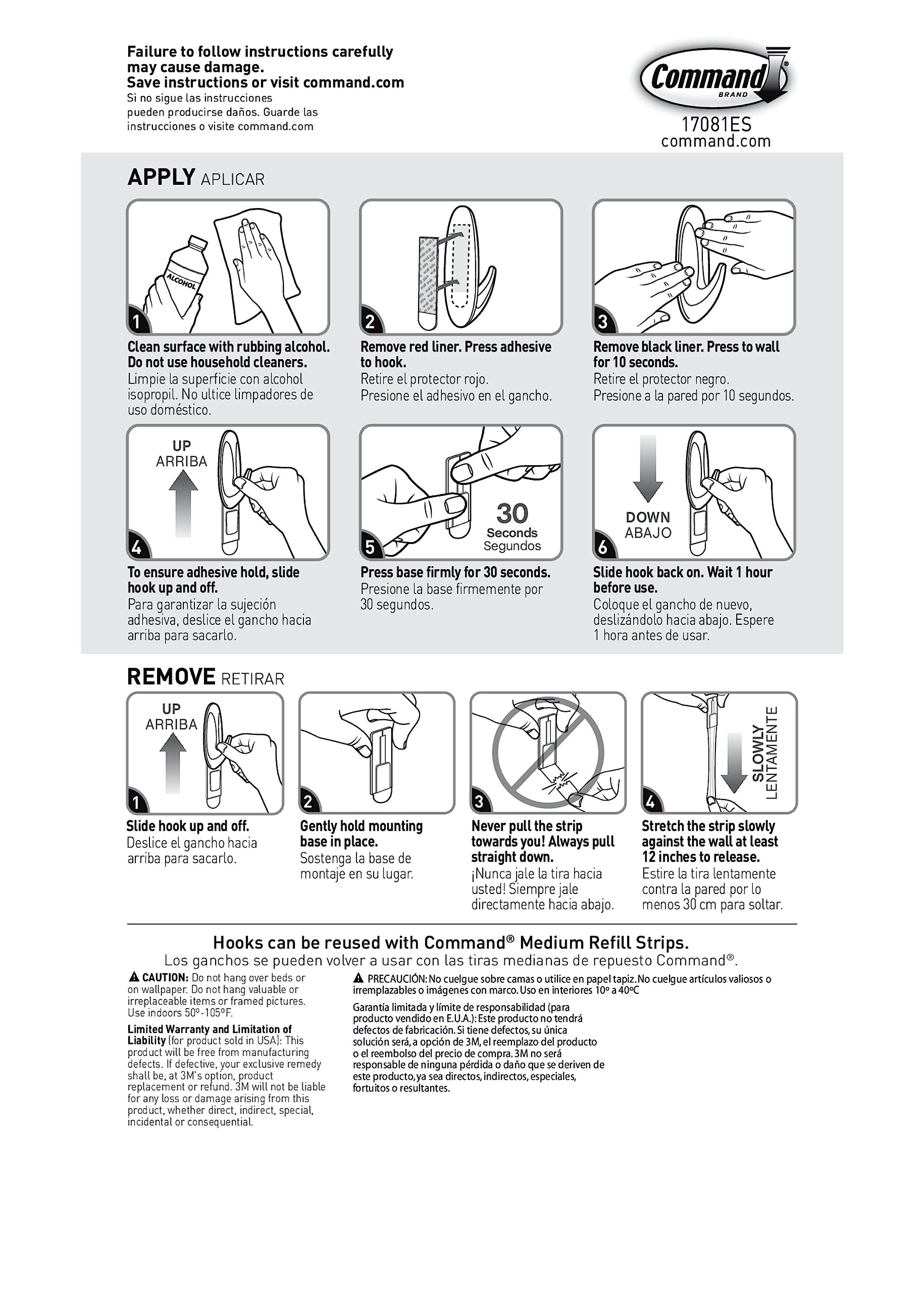Command Medium Designer Hooks, White, 2-Hooks, Organize & Decorate Damage-Free