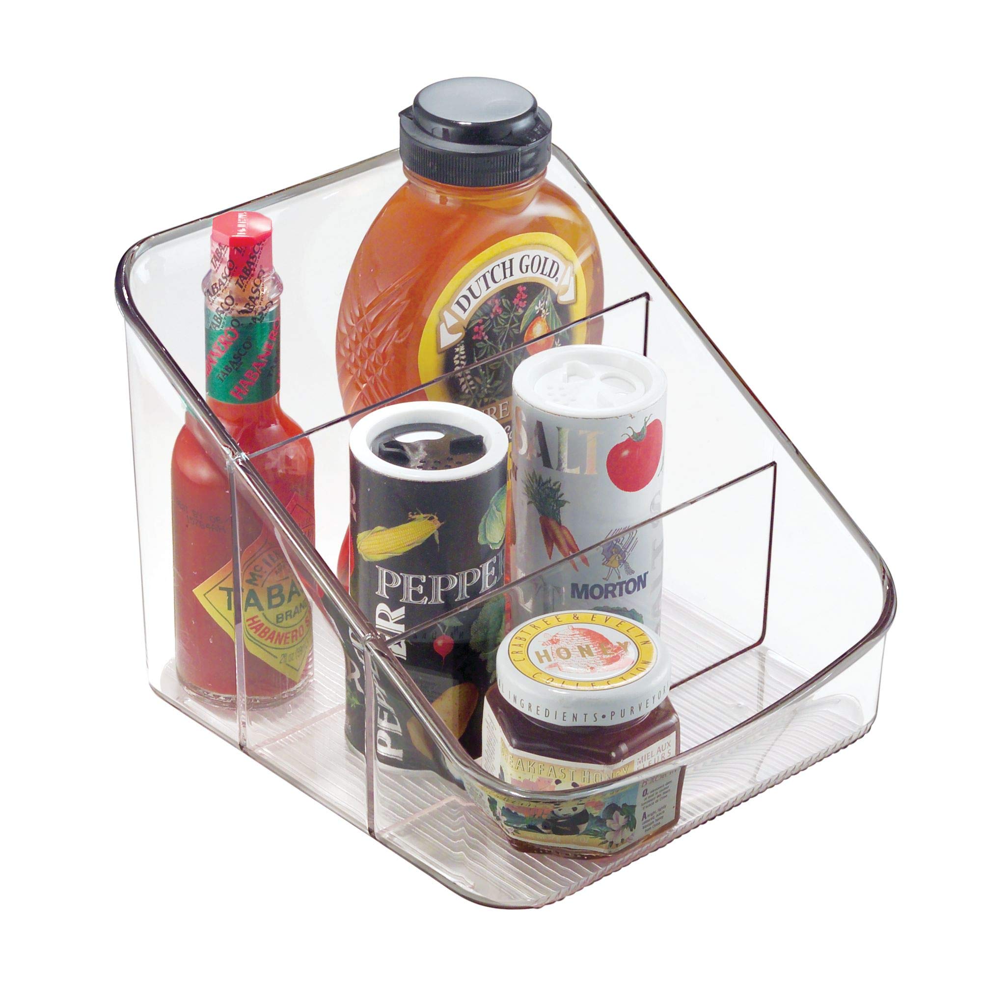 iDesign Linus BPA-Free Plastic 3-Tier Packet Organizer - 6.25" x 5.75" x 5", Clear