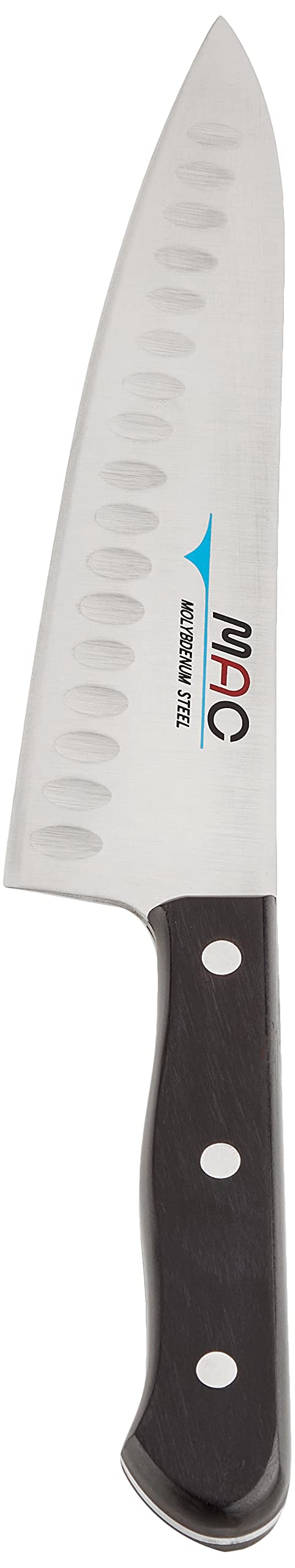 Mac Knife Series Hollow Edge Chef's Knife, 8-Inch, 8 Inch, Silver
