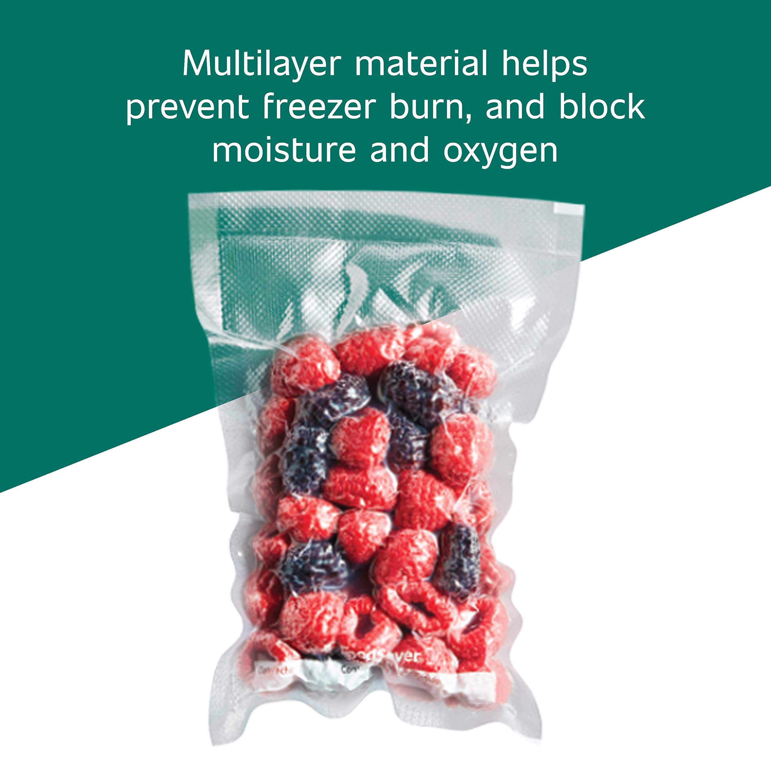 FoodSaver 1-Pint Precut Vacuum Seal Bags with BPA-Free Multilayer Construction for Food Preservation, 28 Count, Clear