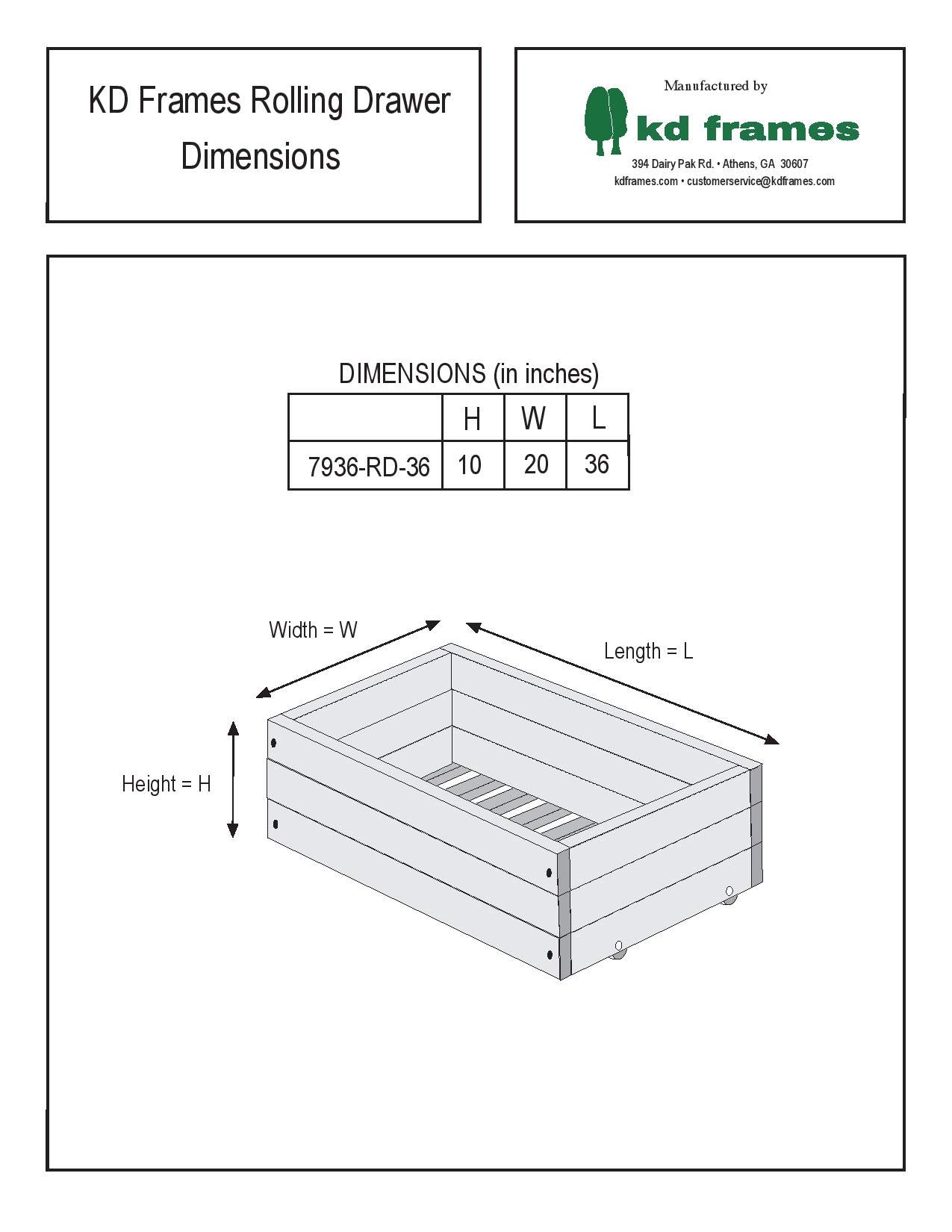 Rolling Under Bed Storage Drawer - Set of 2