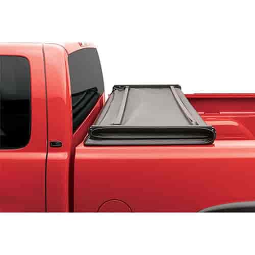 Lund Genesis Tri-Fold Soft Folding Truck Bed Tonneau Cover | 95093 | Fits 2007 - 2013 Chevy/GMC Silverado/Sierra 6' 7" Bed (78.7")