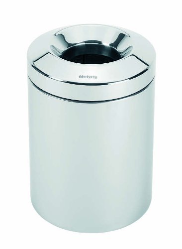 Brabantia Flameguard Waste Paper Bin, 7 L - Brilliant Steel