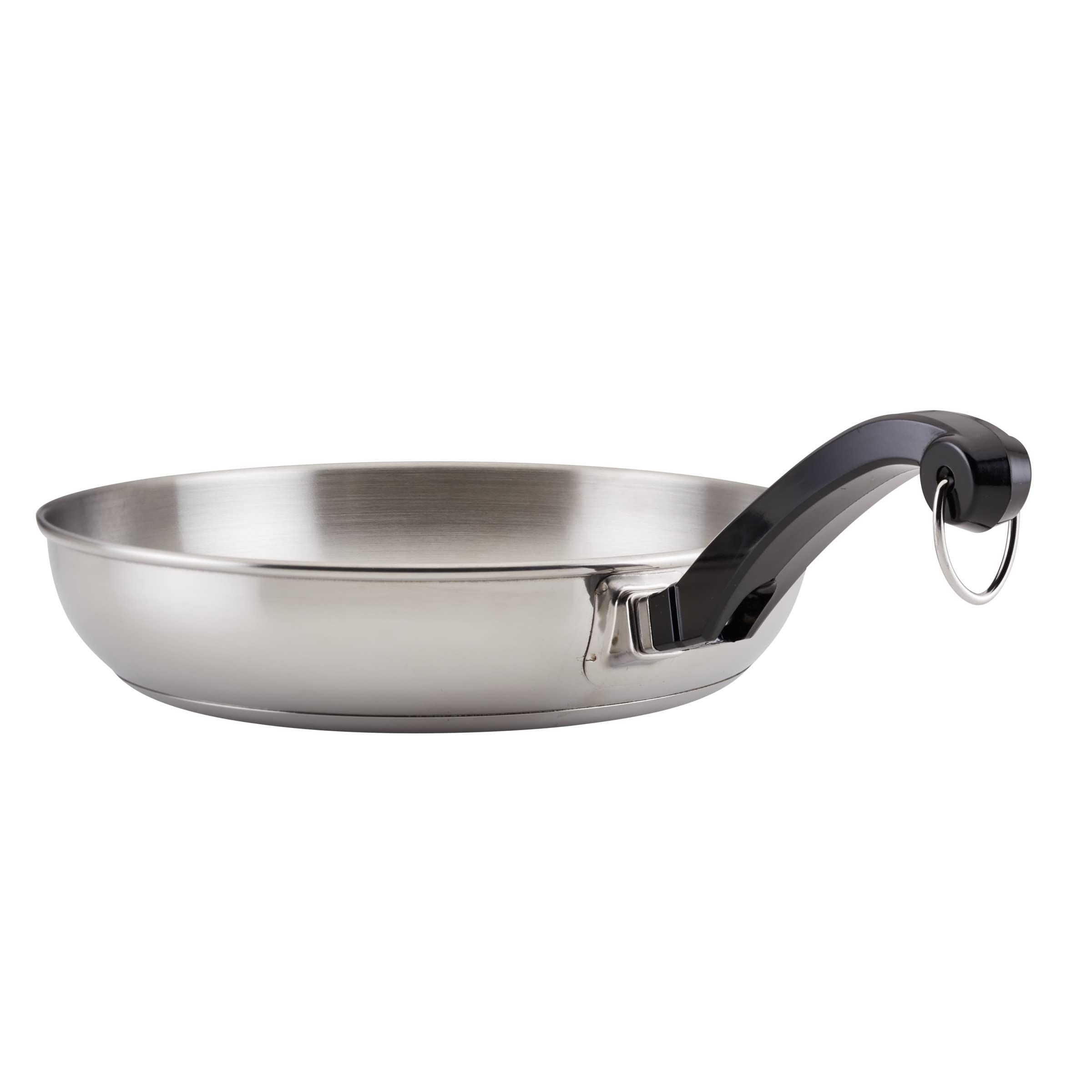 Farberware Classic Stainless Steel Frying Pan Set / Fry Pan Set / Stainless Steel Skillet Set - 8.25 Inch and 10 Inch, Silver