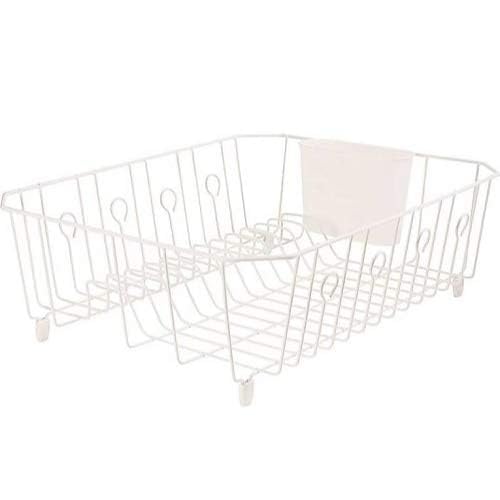 Rubbermaid 6032-ar-wht Dish Drainer, White Wire, Large