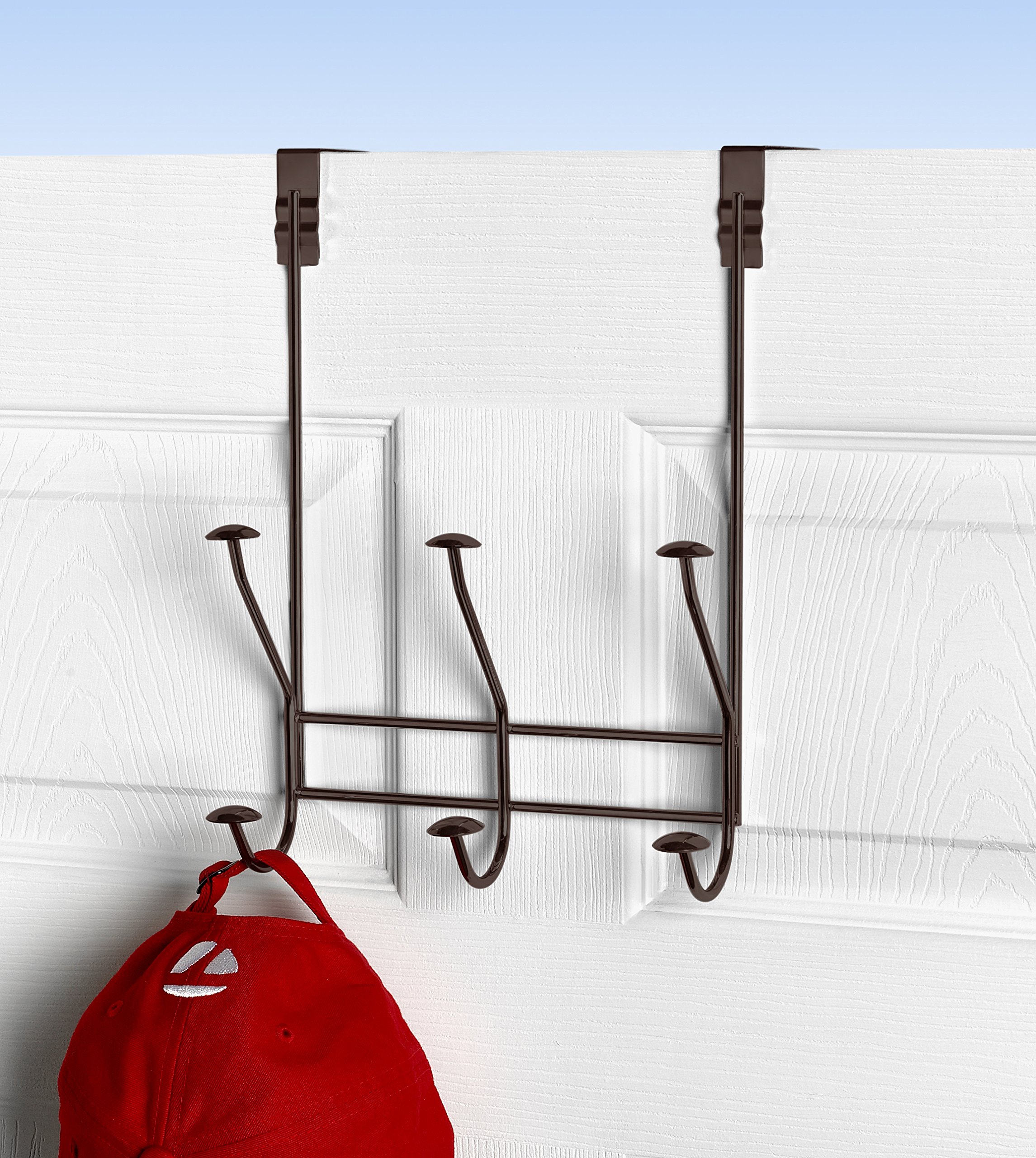 Spectrum Diversified Windsor Over The Door 3-Hook Rack, Chrome