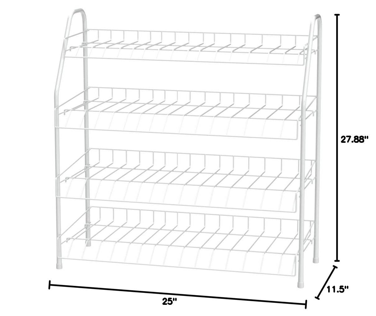 Whitmor - 6023-211 4-Tier Closet Shelves White