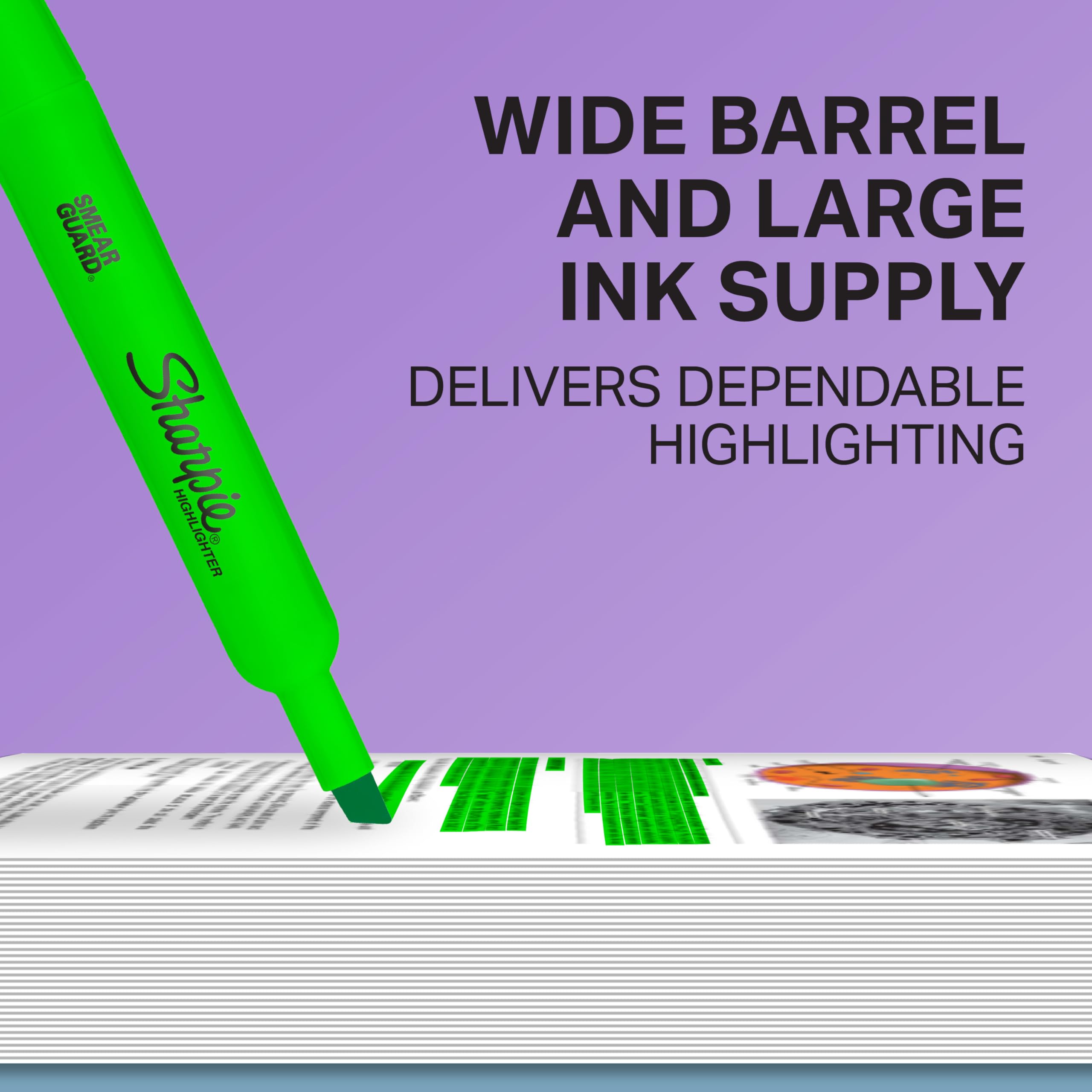 SHARPIE Tank Style Highlighters, Chisel Tip, Assorted, 12 Count