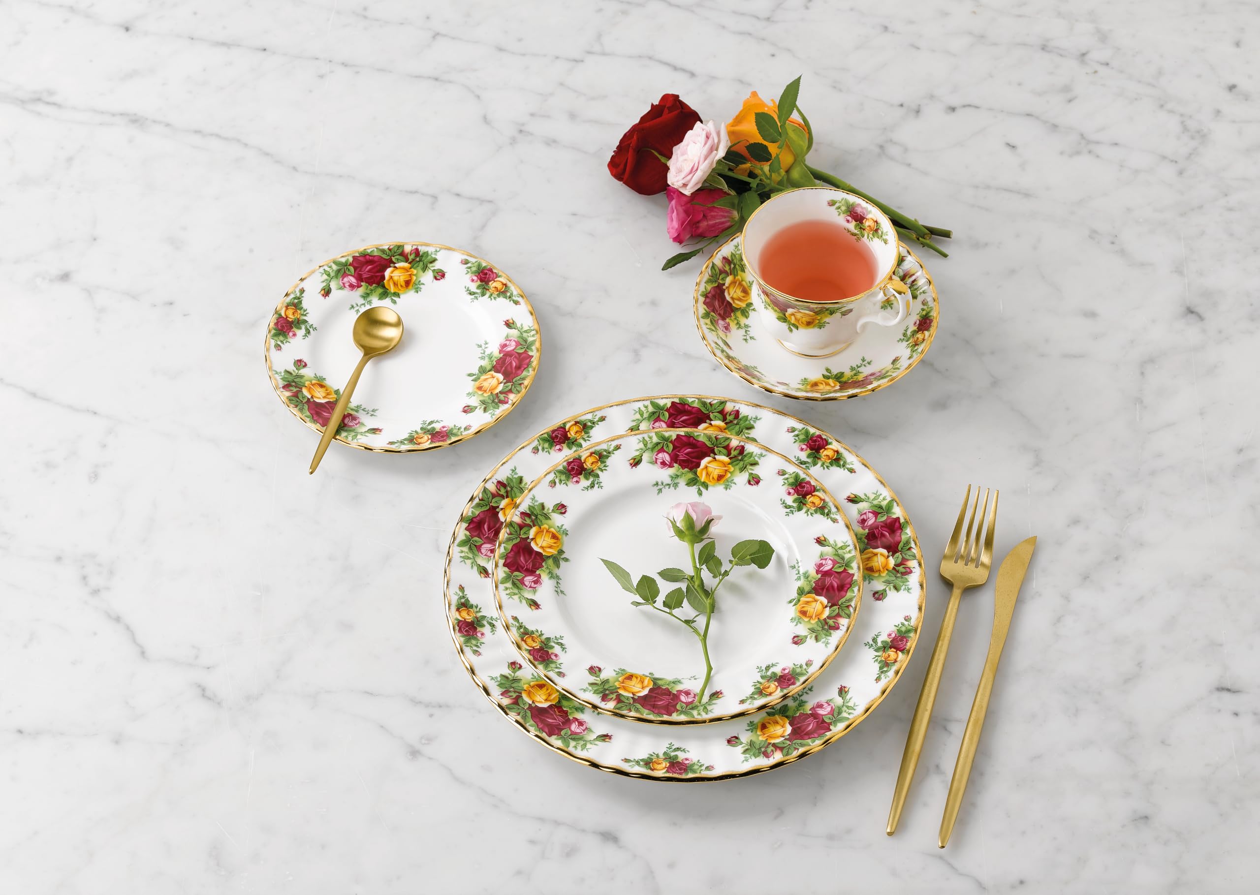 Royal Albert Old Country Roses 5-Piece Place Setting, Multi