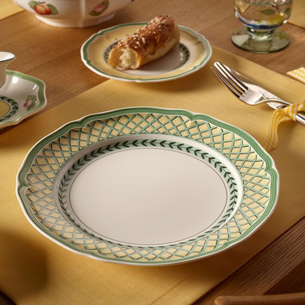 Villeroy & Boch French Garden Orange Dinner Plate, 10.25 in, White/Multicolored