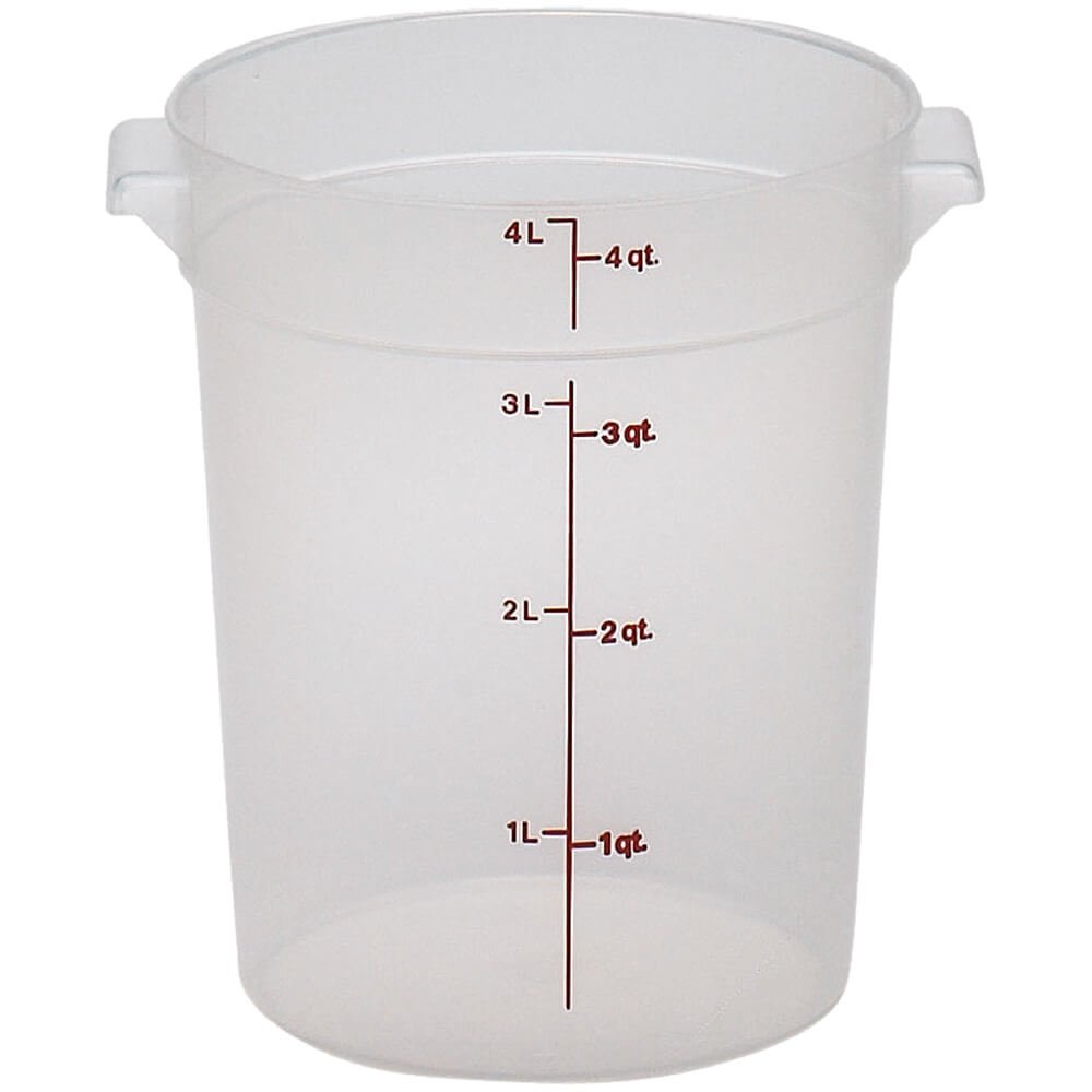 Cambro 4 Qt Rd Container 12 Pieces, Pack of 12