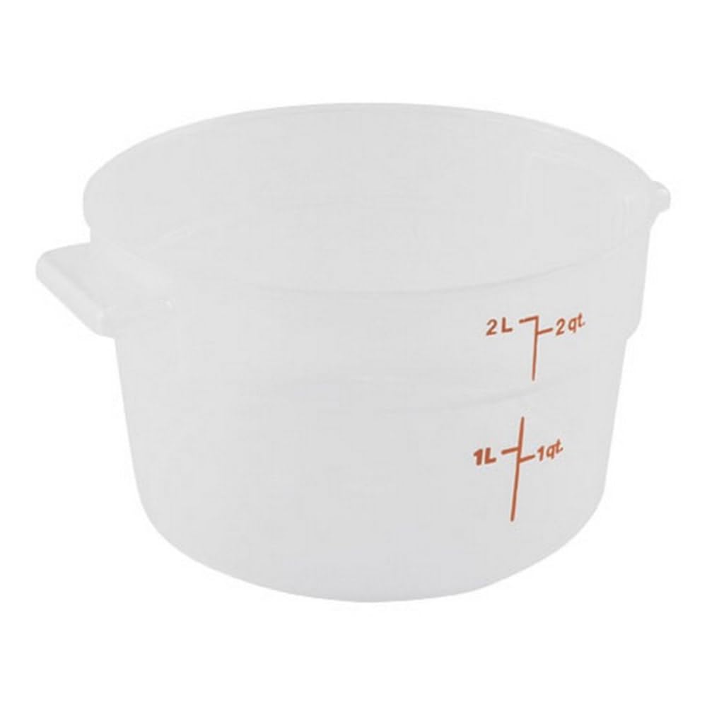 Cambro (RFS2PP190) 2 Qt. Round Polypropylene Food Storage Container - Camwear